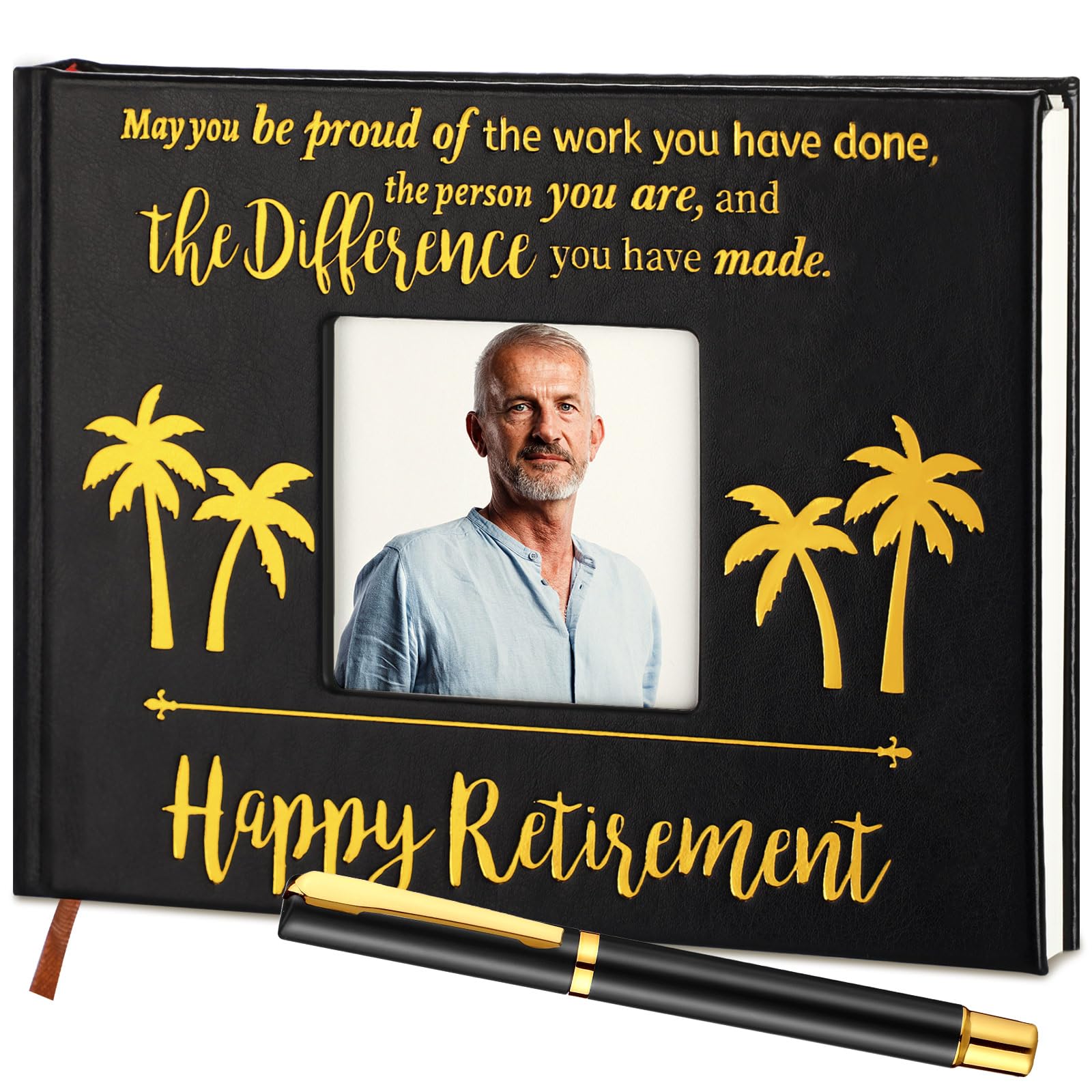 Amazon.com: Ctosree Retirement Guest Book with Signature Pen Retirement ...