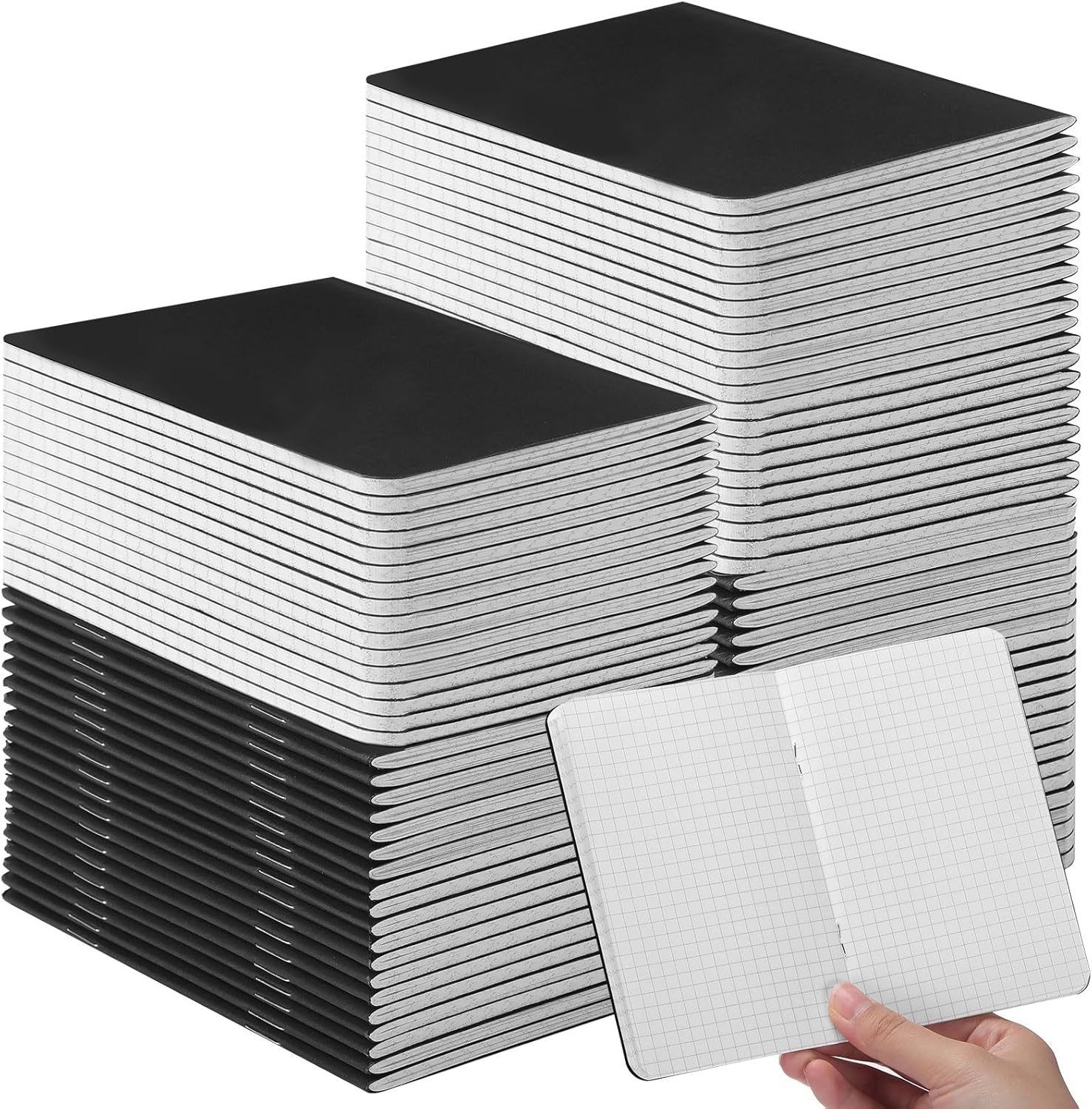 Amazon.com : Seajan 100pcs Pocket Notebook Bulk Small Memo Notepad ...