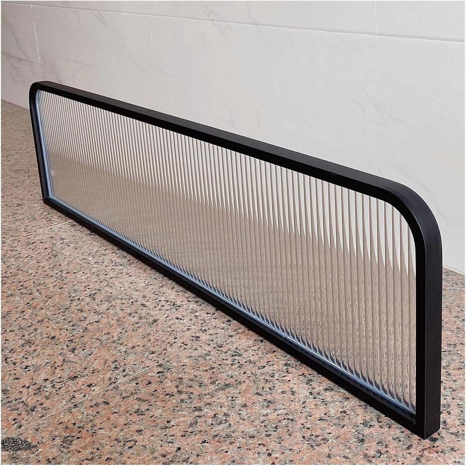 Dividers for Dining Areas Striped Glass Restaurant Raised Screen ...