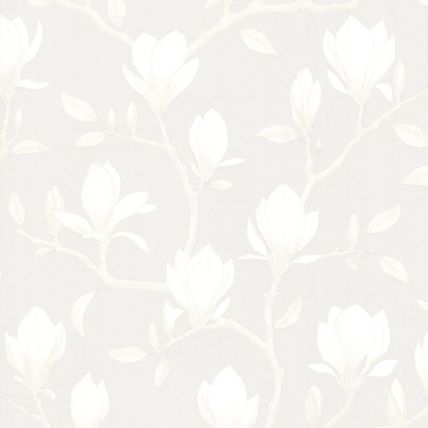 Sandudd SD5228-4 Grandiflora Magnolia Wallpaper Beige - Amazon.com