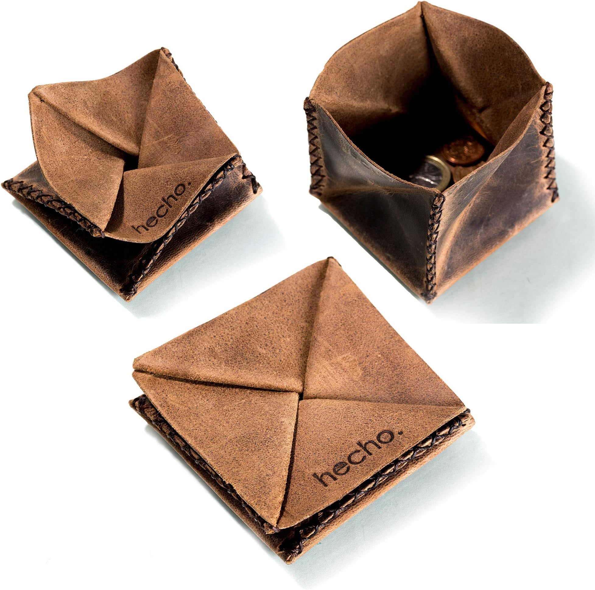 Amazon.com: Leather Coin Purse — Handmade & Expertly Crafted Wallet for ...