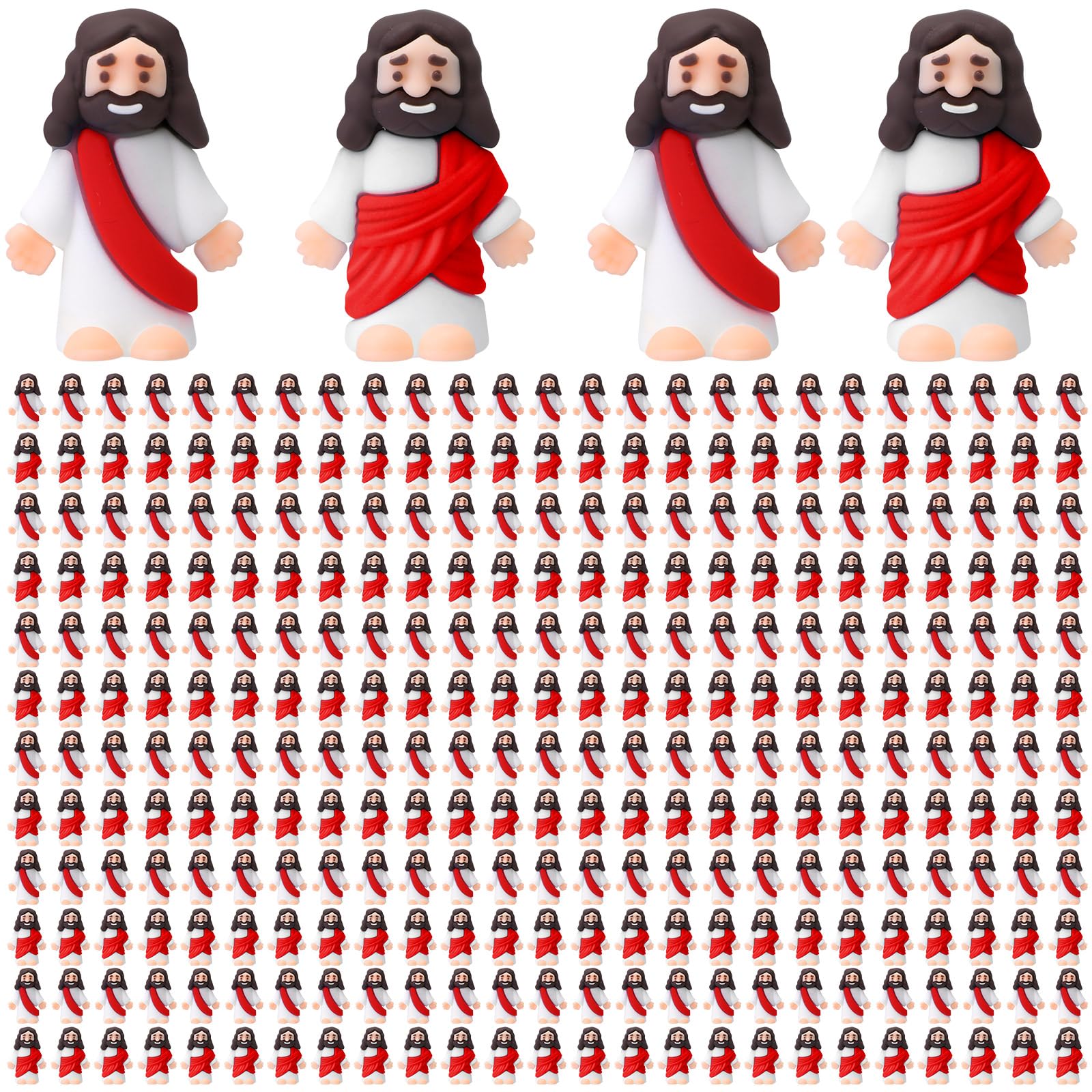 Amazon.com: Bememo 300 Pcs Little Jesus Figures Bulk Original Design ...