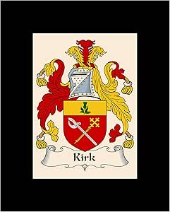 Amazon.com: Kirk Coat of Arms/Kirk Family Crest 8X10 Photo Plaque ...
