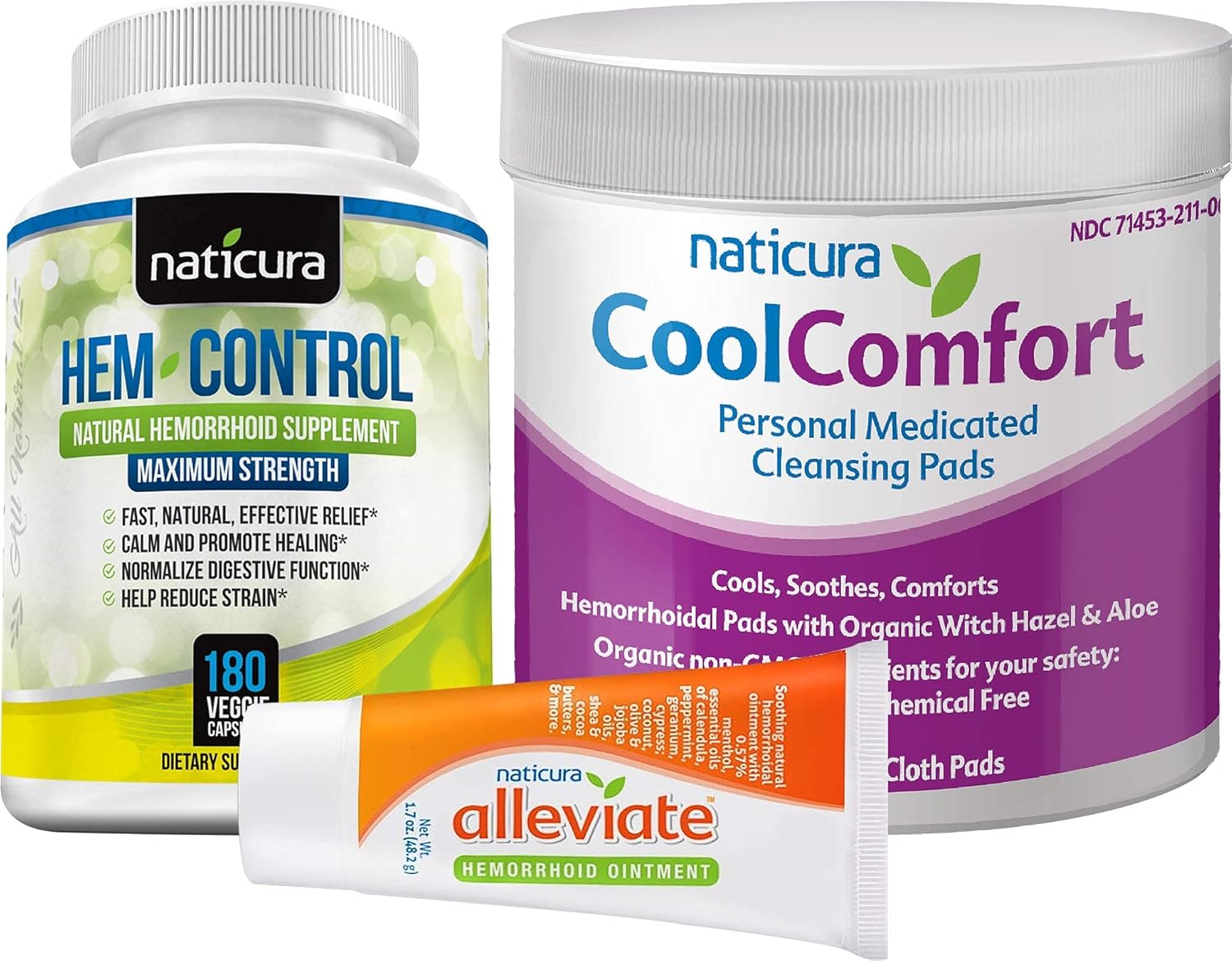 Amazon.com: Naticura Bundle - Alleviate Natural Hemorrhoid Relief ...