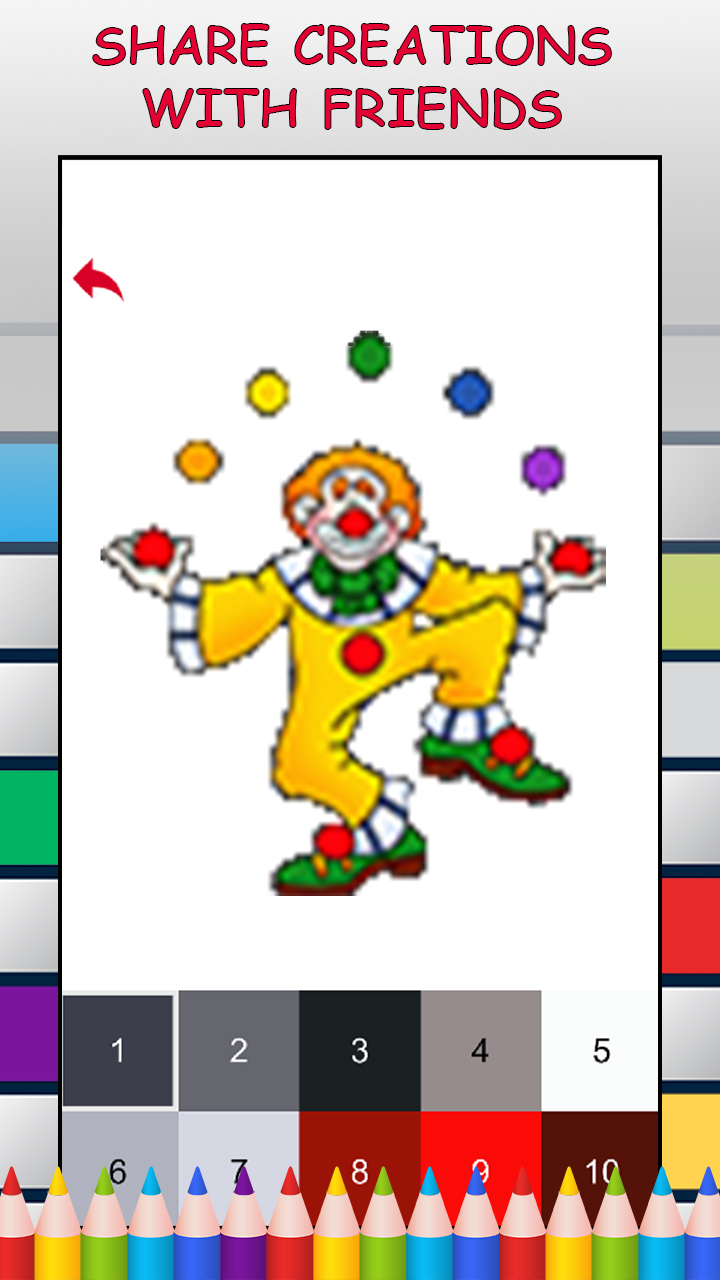 Buy Clowns Angels Color by Number - No Ads Pixel Art Game - Coloring ...