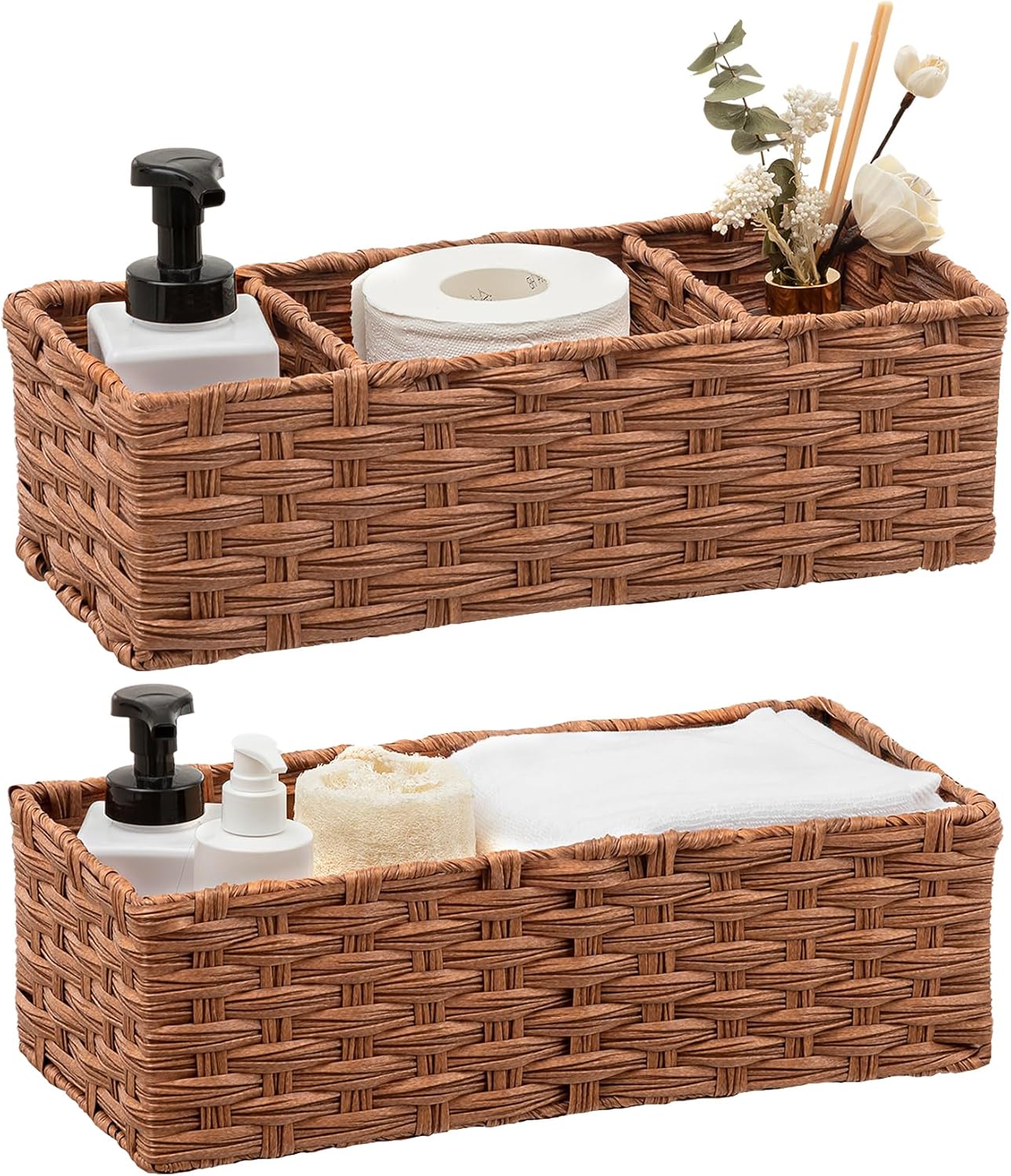 Amazon.com: joybest Bathroom Baskets for Organizing, Back of Toilet ...