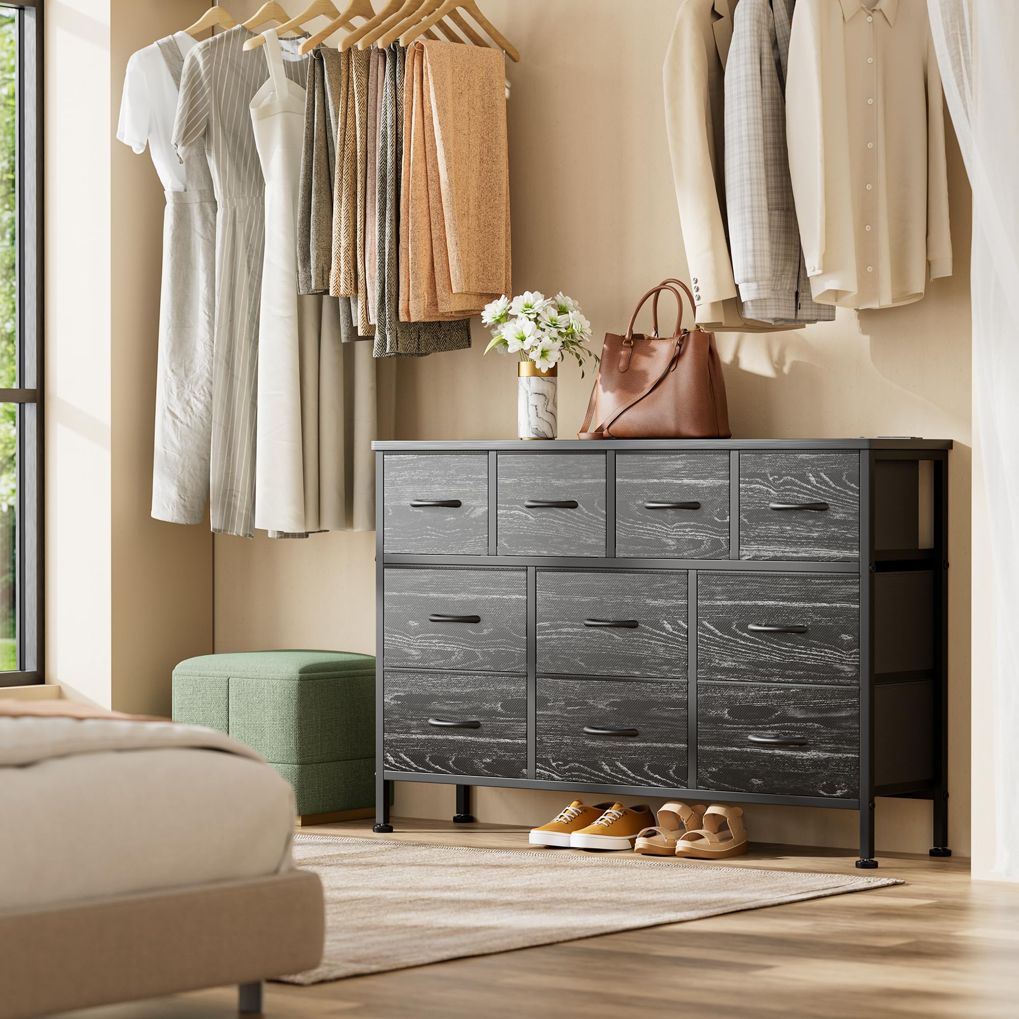 Snapklik.com : Lulive 10 Drawer Dresser, Dresser TV Stand