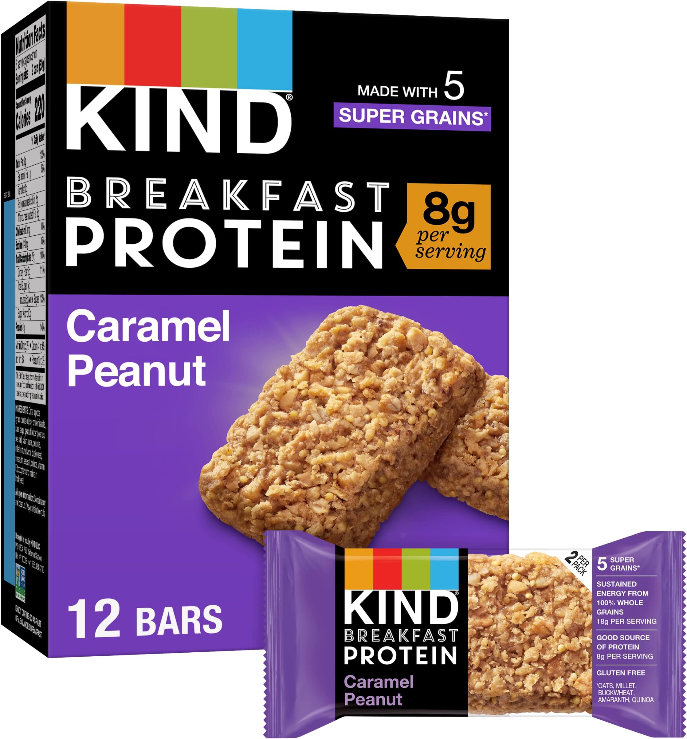 Amazon.com: KIND Protein Bars, Crunchy Peanut Butter, Healthy Snacks ...