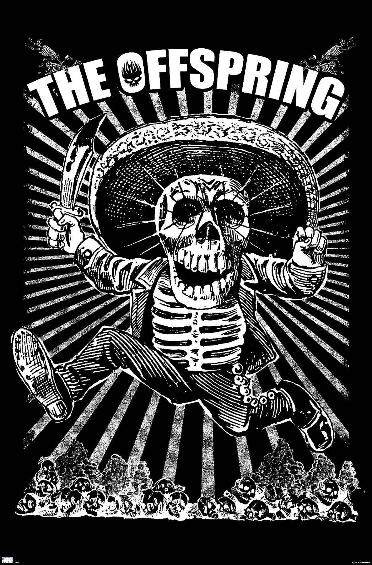 Amazon.com: Trends International The Offspring - Jumping Skeleton Wall ...