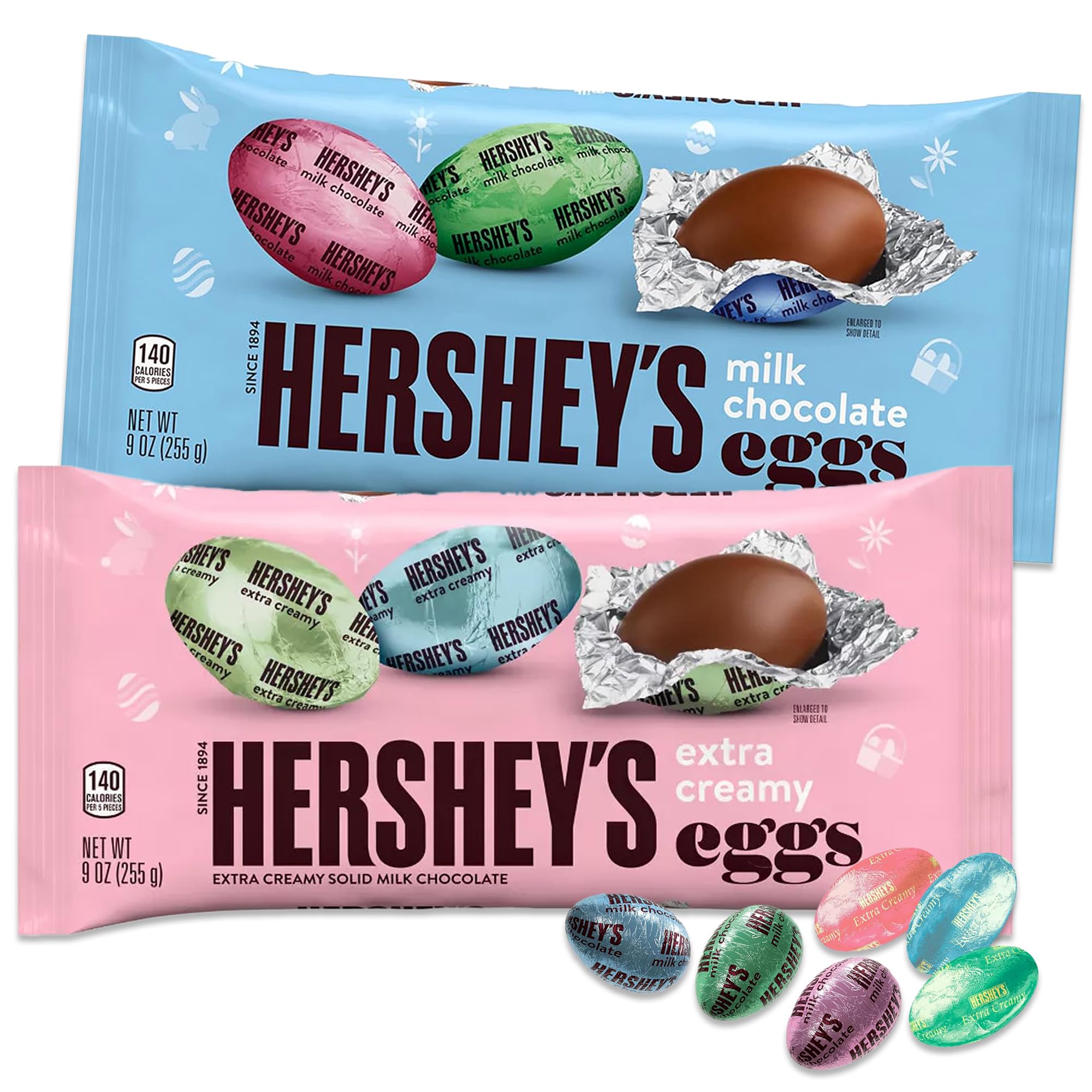 Hershey Easter Egg Candy Milk Chocolate And Creamy Chocolate 2 | Desertcart Cyprus