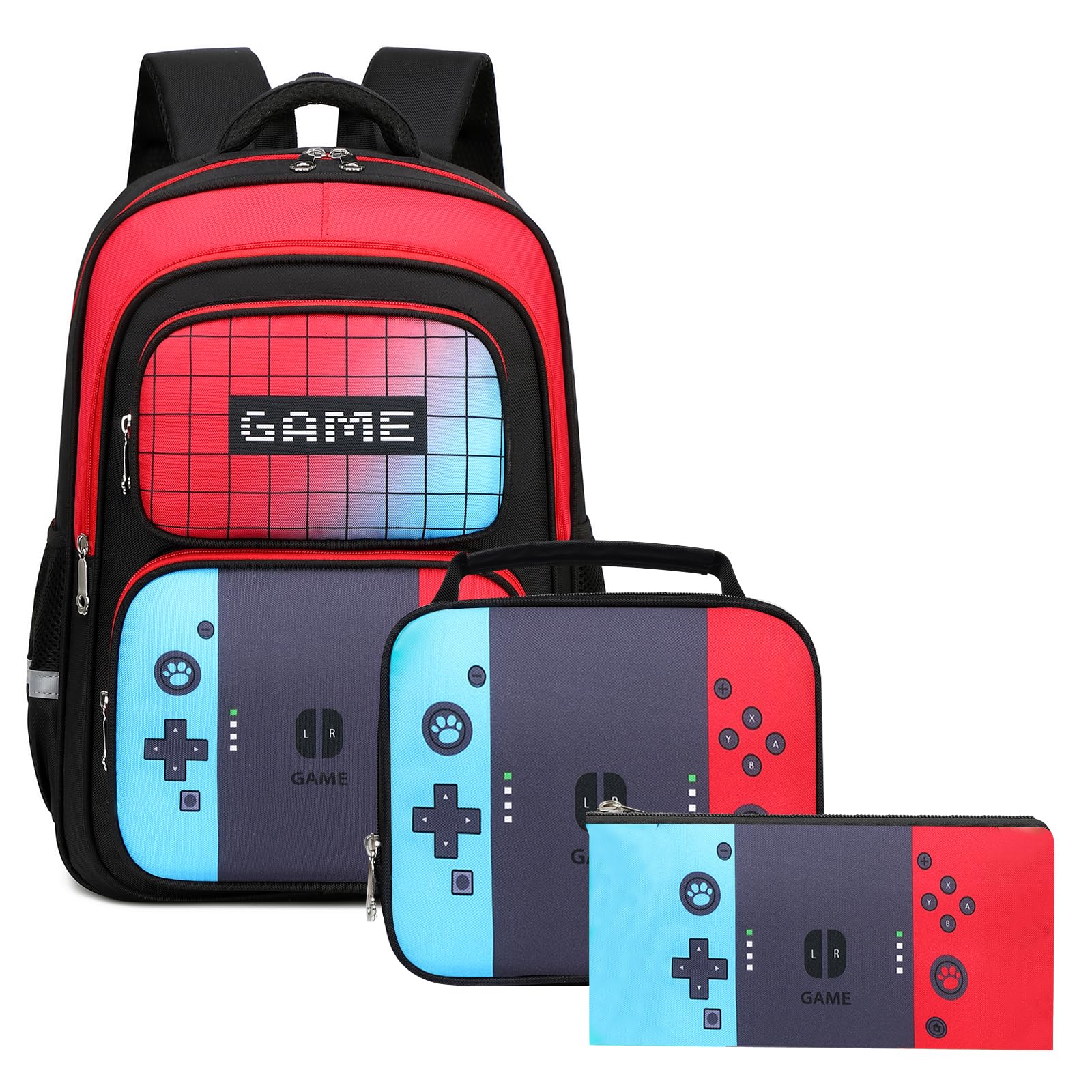 Amazon.com | EINSZ School Backpack For Boys Backpack with Lunch Box ...