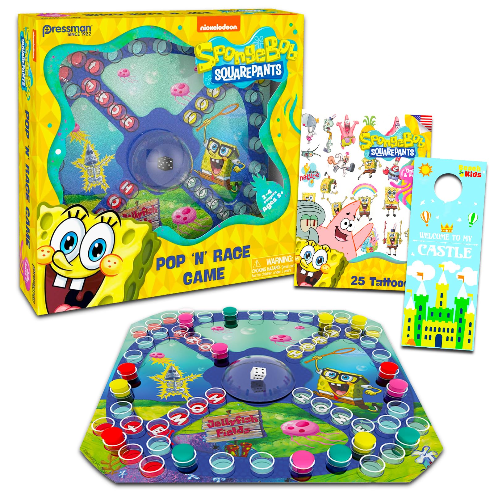 Amazon.com: Nickelodeon Spongebob Squarepants Pop Up Board Game ...