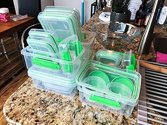 Amazon.com: Sistema 20-Piece Food Storage Containers with Lids and ...
