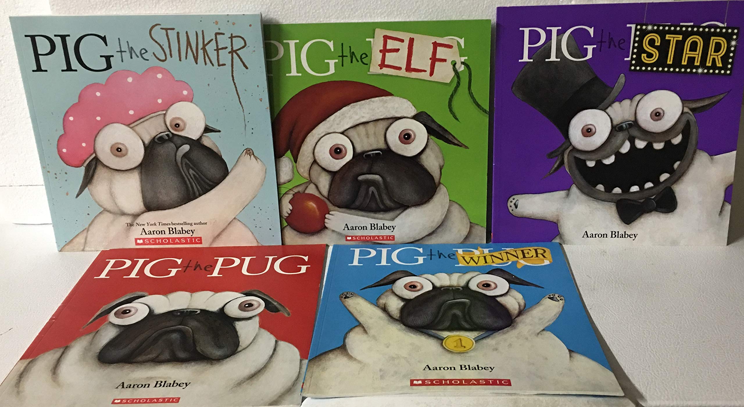 Buy Aaron Blabey Pig the... 5 Books Collection: Pig the Elf, Pig the ...