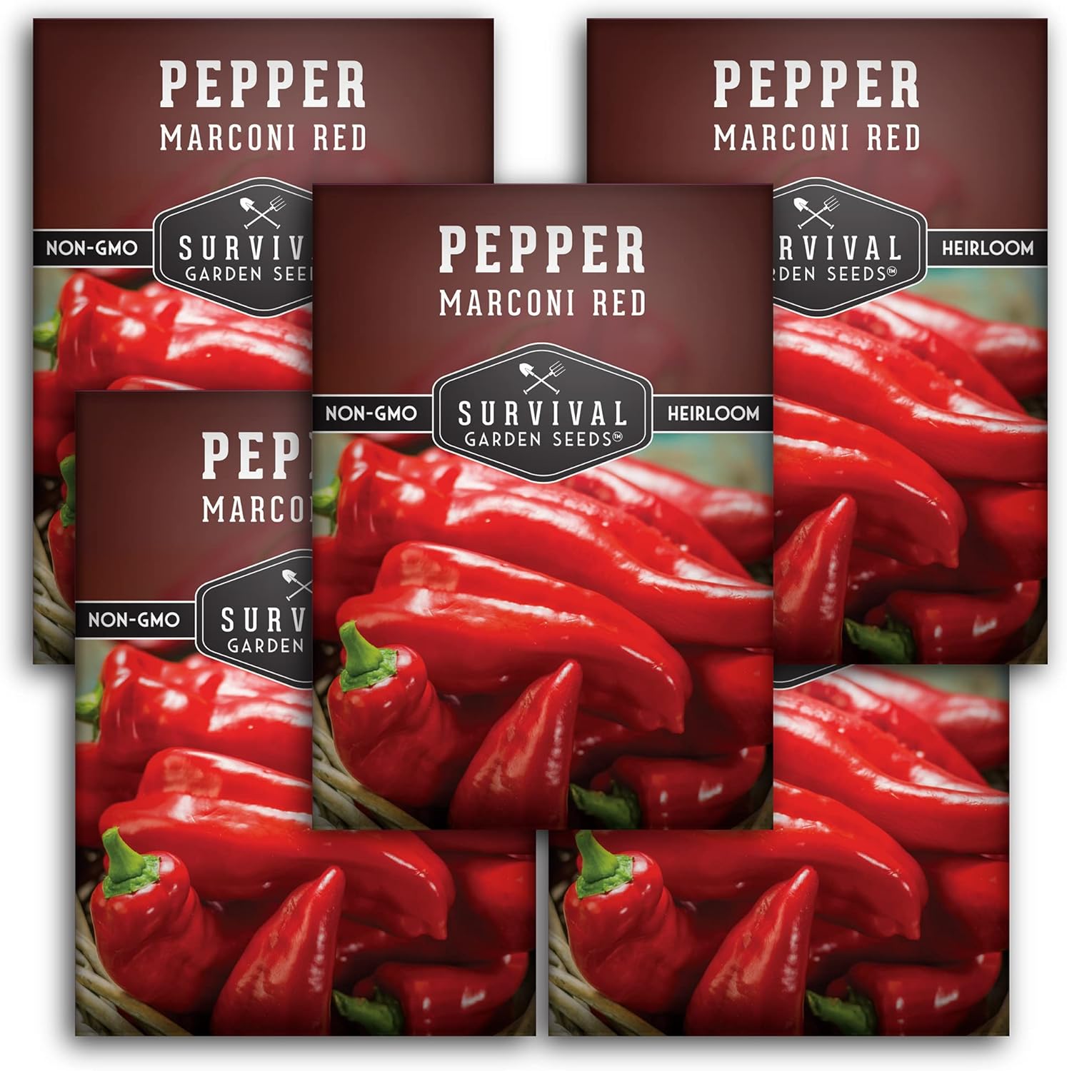 Amazon.com : Marconi Red Pepper Seeds for Planting | Sweet Italian ...