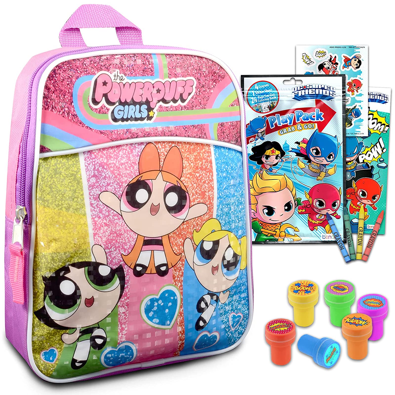 Buy Powerpuff Girls Mini School Backpack ~ 3 Pc Bundle With 11 ...