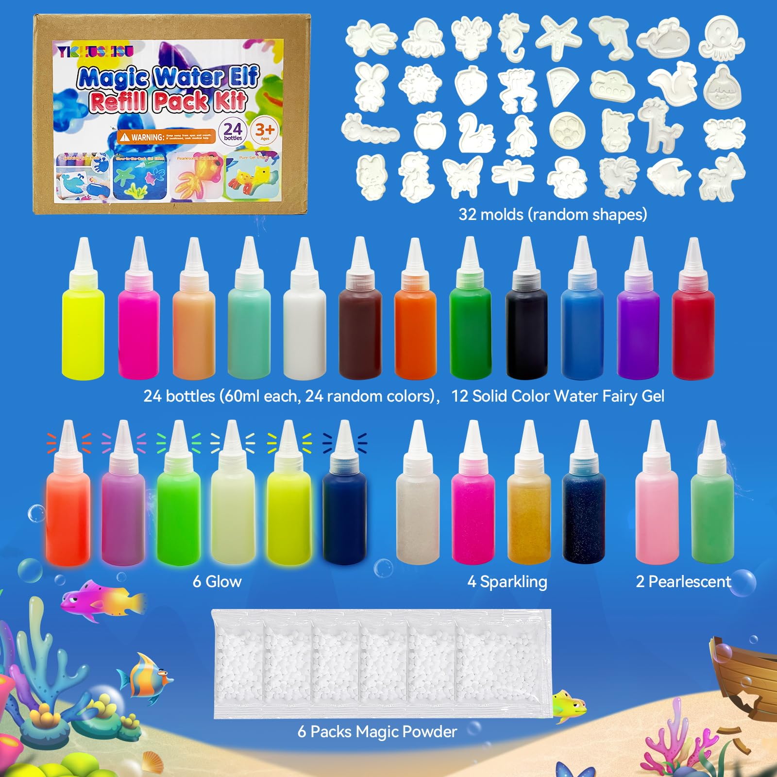 Snapklik.com : Water Gel Pets Kit Refill Aqua Fairy Gel Refill Magic ...