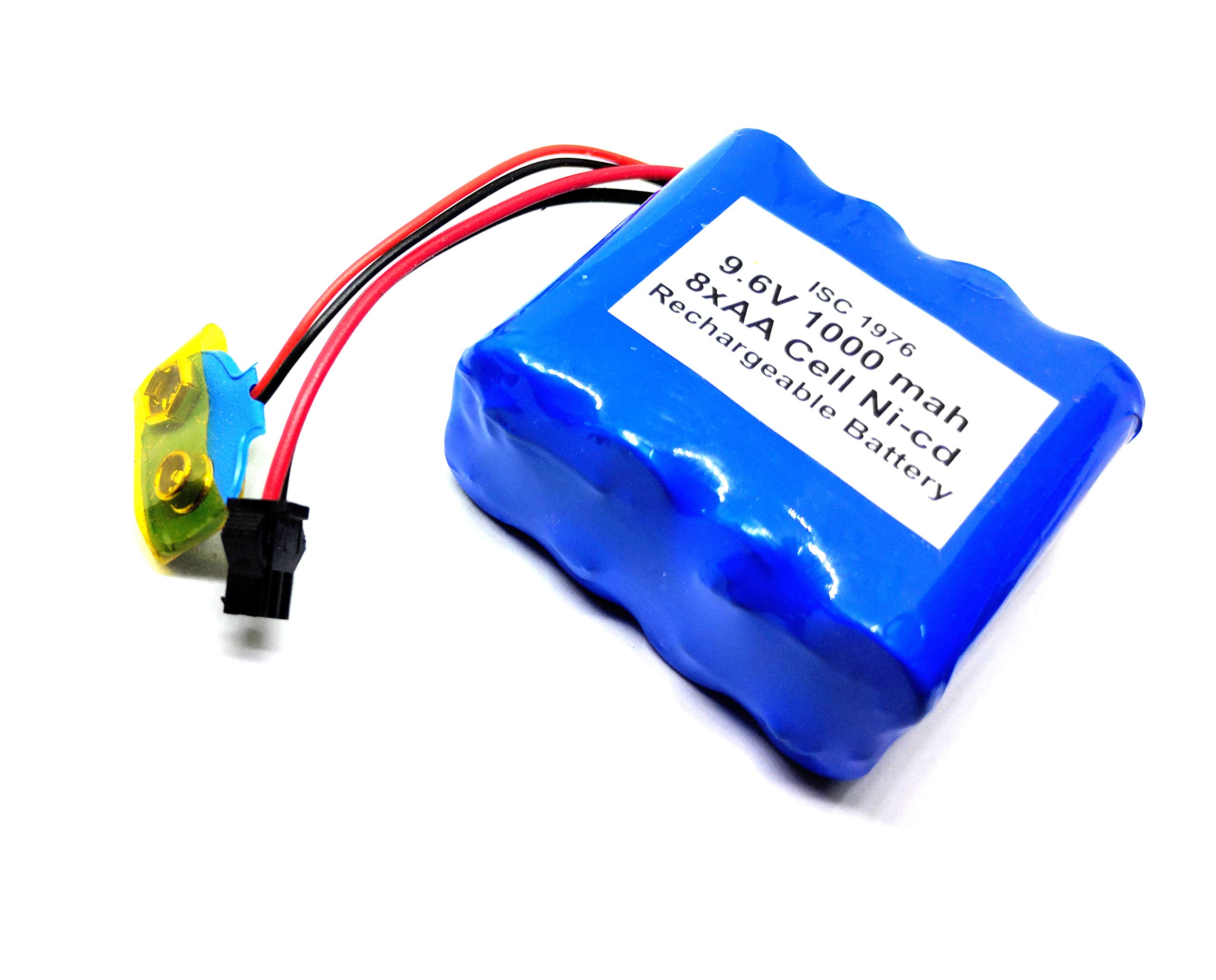 INVENTO 9V - 9.6V 1000 mAh Polymer Ni-Cd Rechargeable Battery 8 AA Cell ...