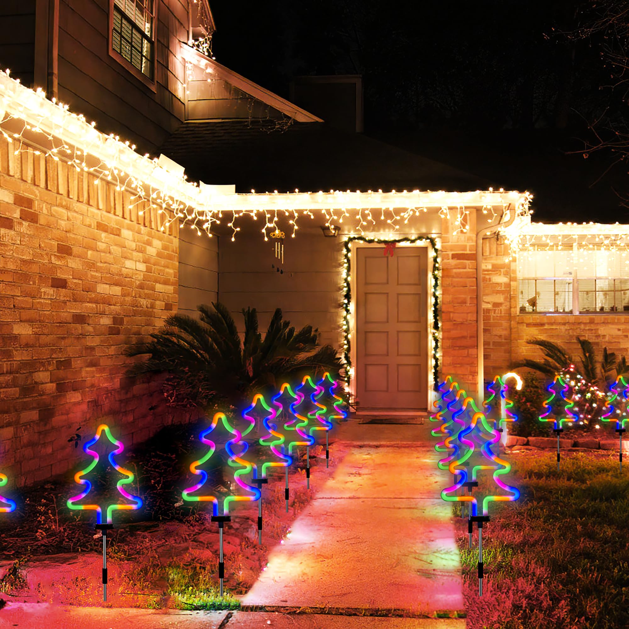 Neon Christmas Lights 2017 Kringle Traditions 17 Ft. 50 Light Green 5