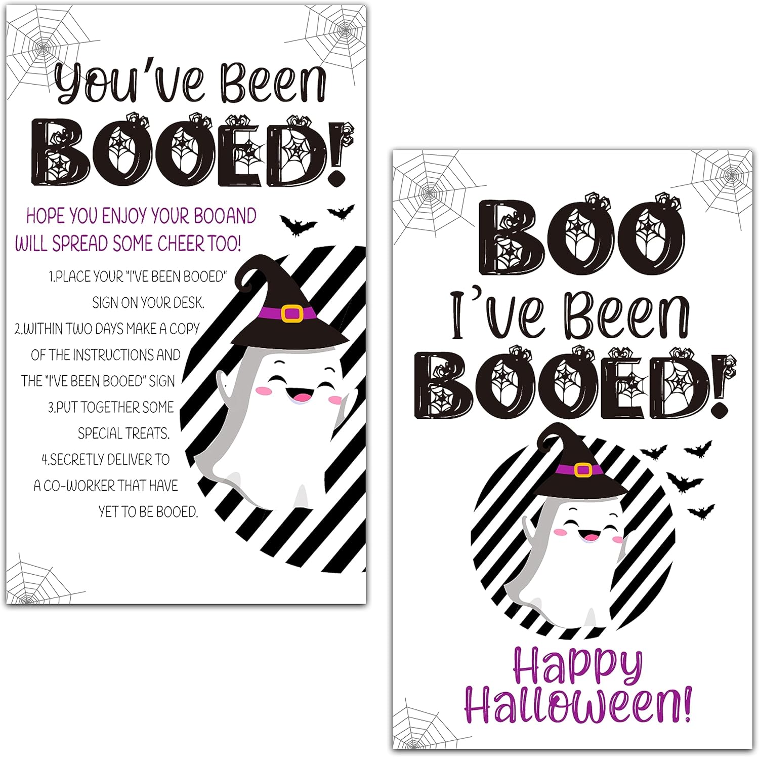 Amazon.com: Halloween You've Been Booed Game Set - 40 Pcs I've Been ...