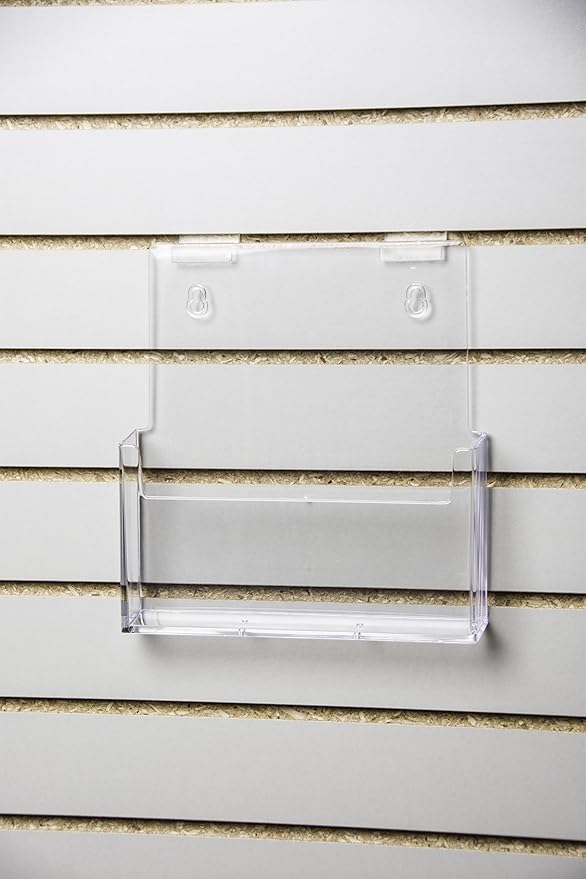 Amazon.com: Clear-Ad - LHW-Z121 - Acrylic Slat Wall Mount Flyer Holder ...