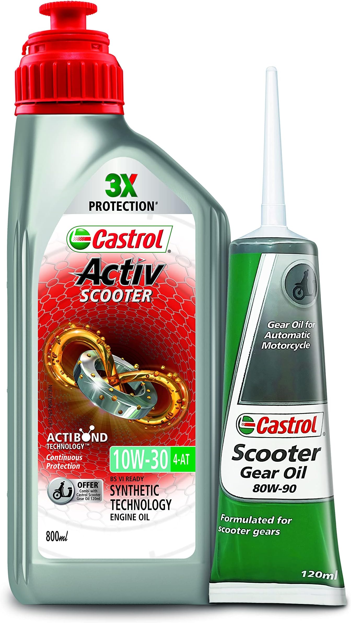 TVS Tru4 Premium 10W30 4T Semi Synthetic Oil For Bike (900Ml). : Amazon ...