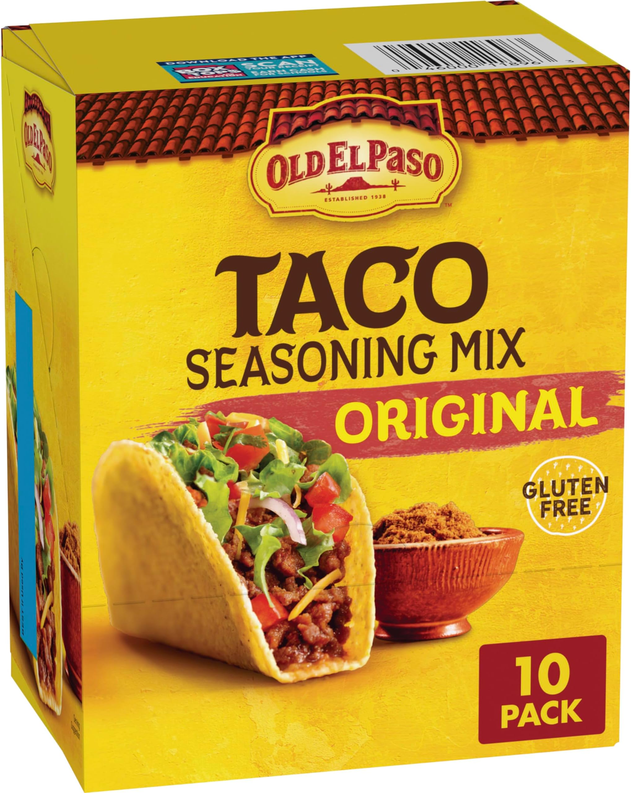 Amazon.com : Taco Bell, Original Taco Seasoning Mix, 1 Oz : Mexican ...
