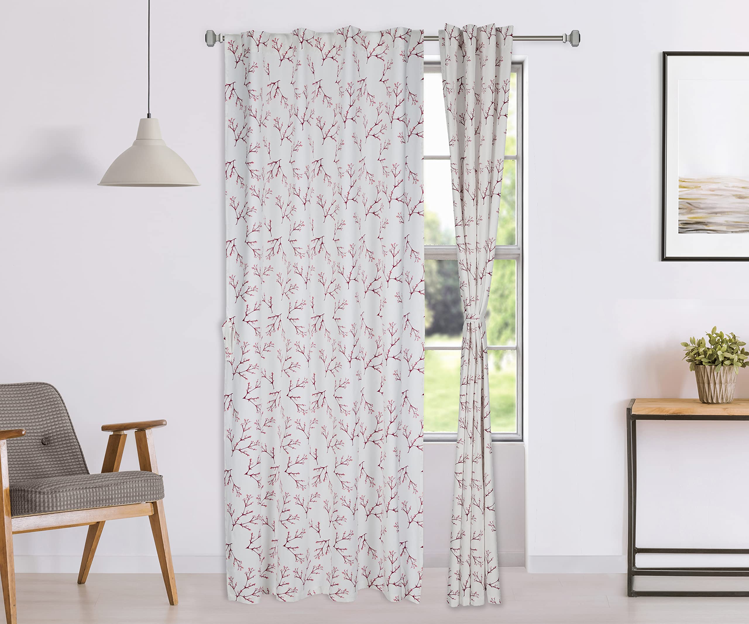 Buy Amazon Brand - Solimo 100% Cotton Rod Pocket Opaque Door Curtains ...