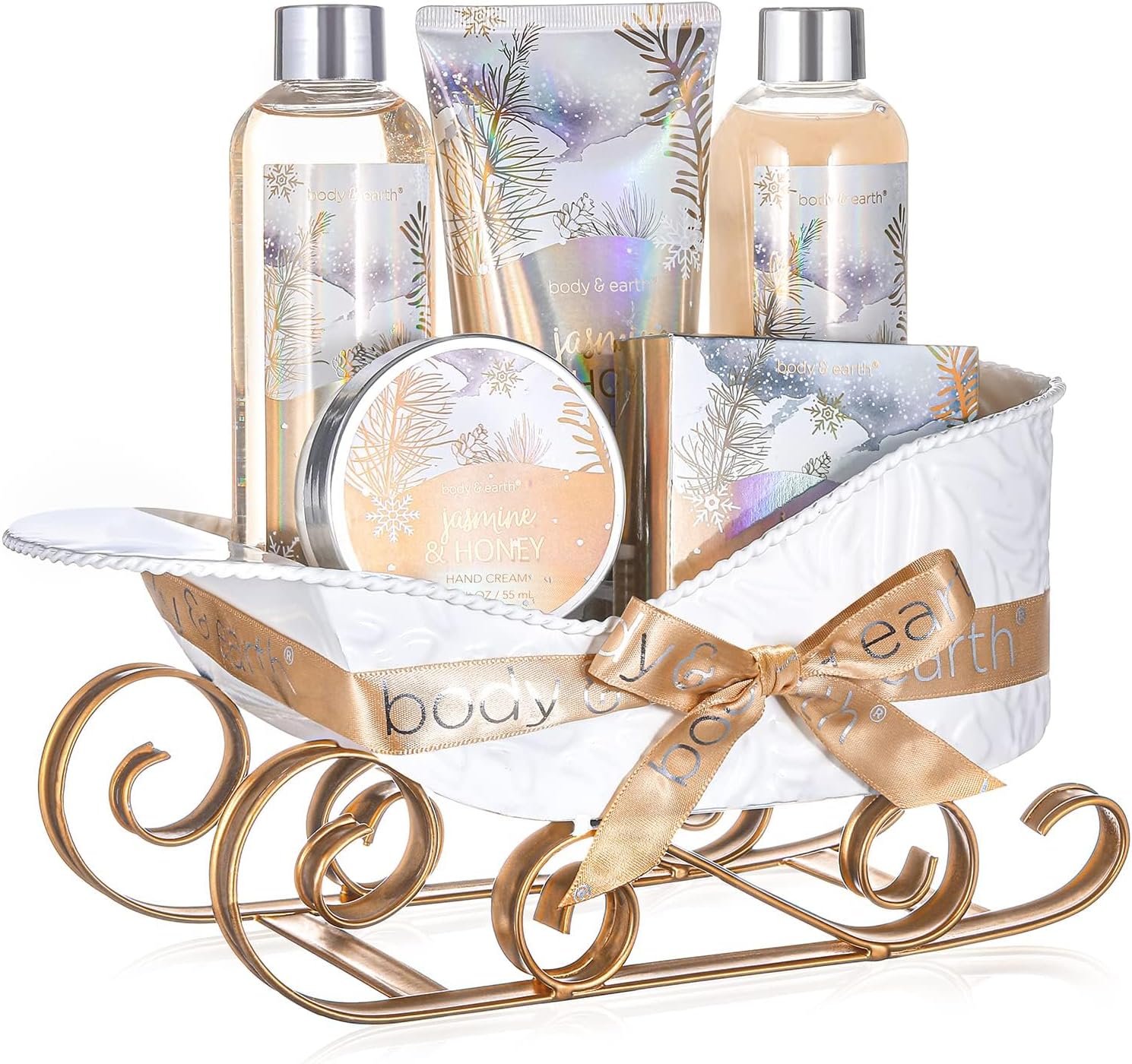 Amazon.com : Gift Baskets for Women, Body & Earth Gift Set with Jasmine ...