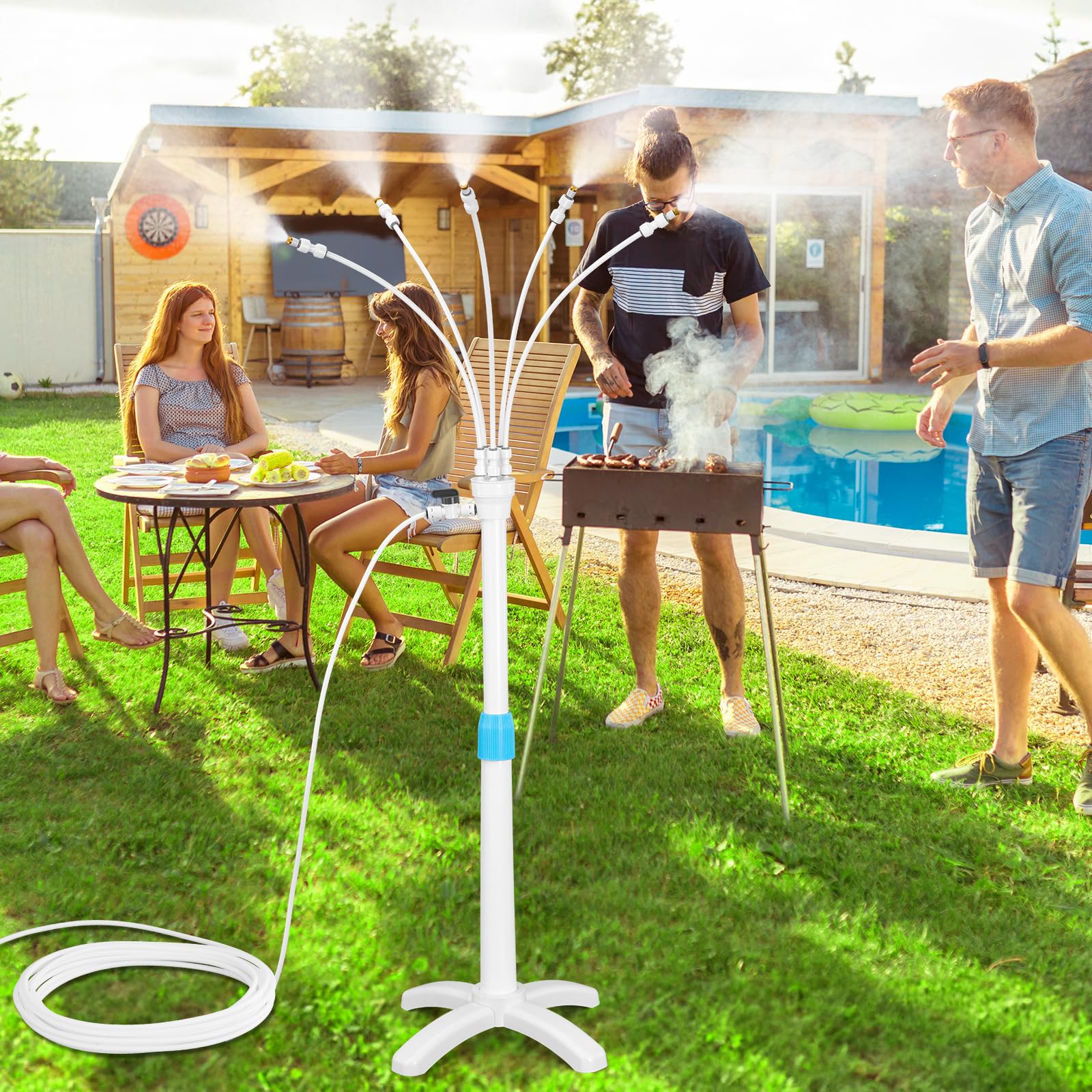 Snapklik.com : Stand Mister System, Portable Misting Cooling System