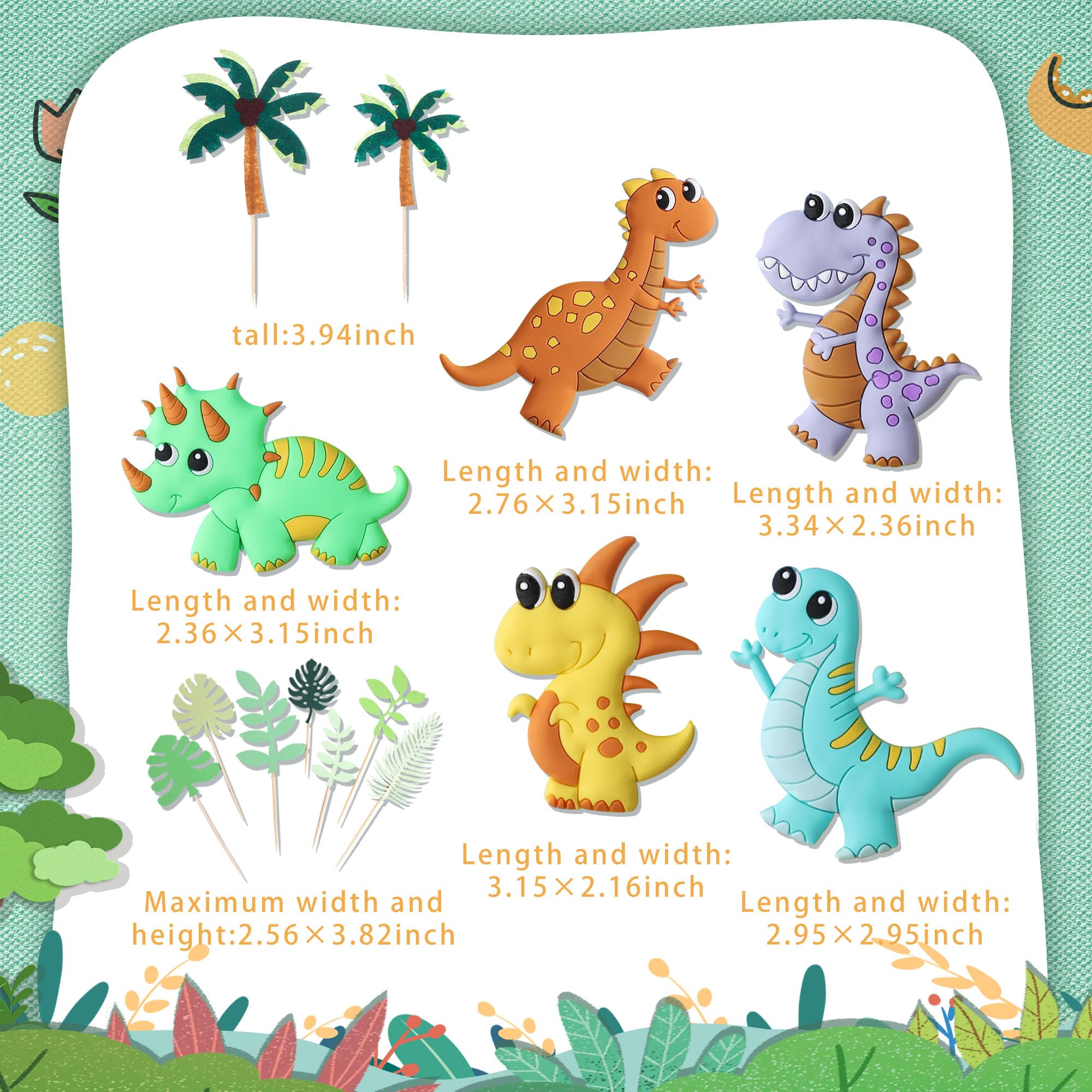 Snapklik.com : Dinosaur Rex Three Cake Topper Four Rex 4th Birthday ...