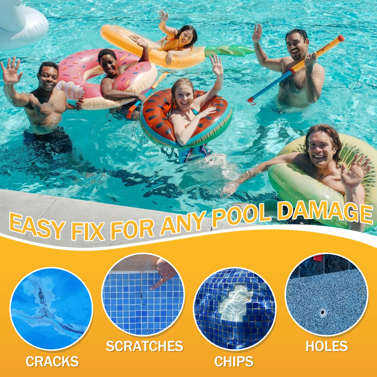 Snapklik.com : Cocomfix Pool Putty, 2 In 1 Pool Putty For Leaks ...