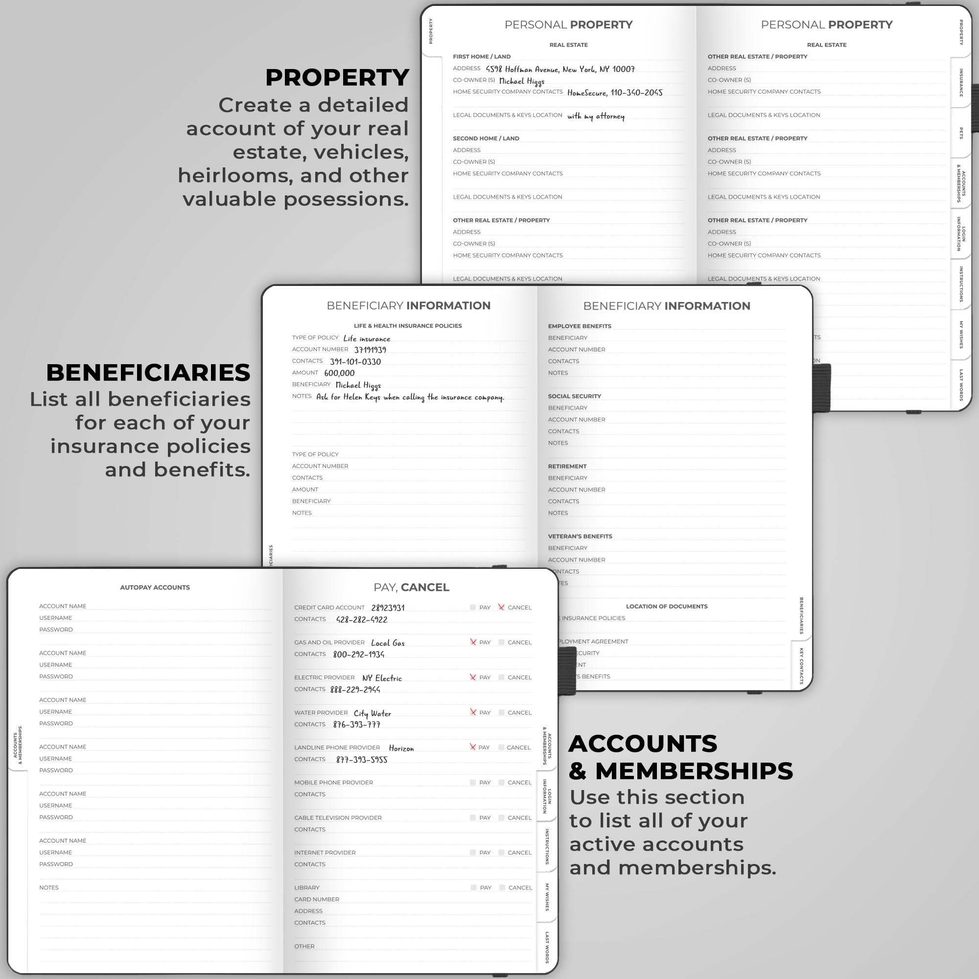 Snapklik.com : Clever Fox End Of Life Planner Final Arrangements ...