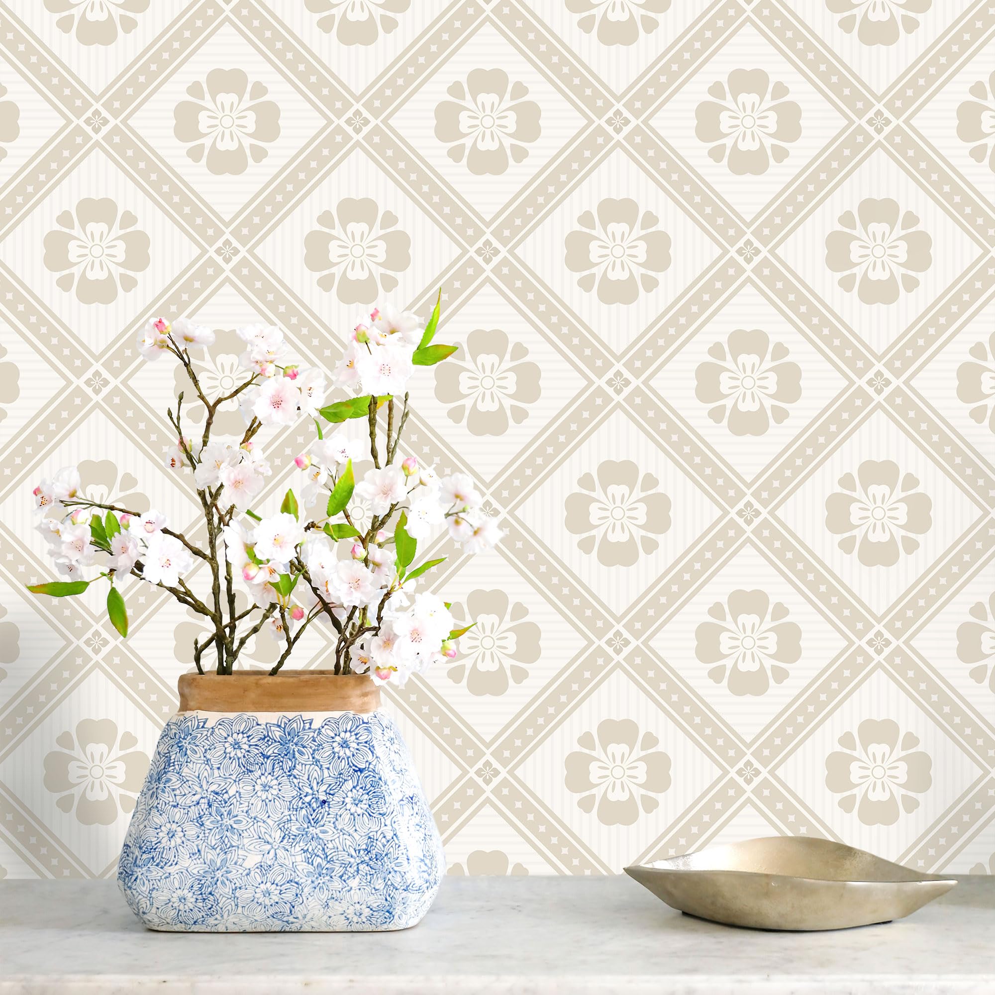 Fititem Boho Wallpaper Peel and Stick Wallpaper Modern Boho Contact ...