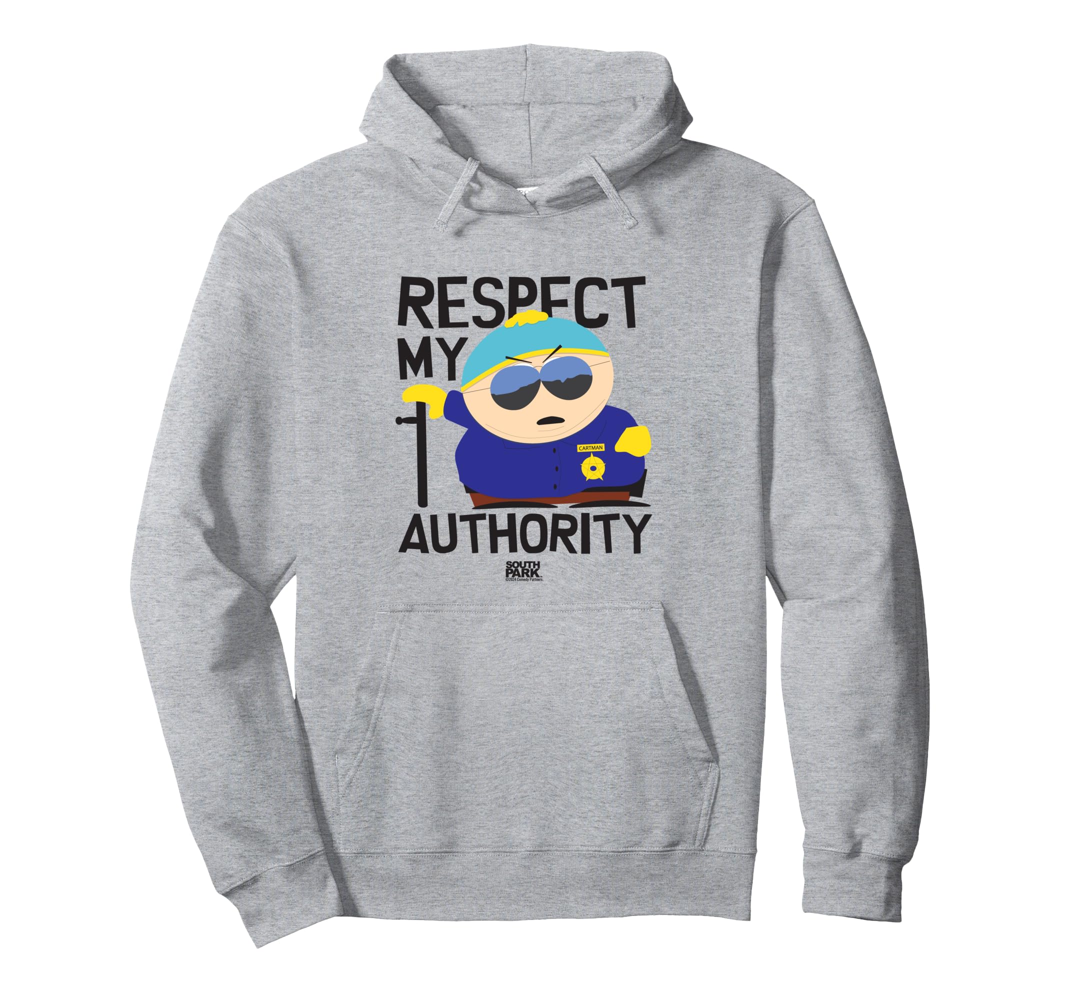 Amazon.com: South Park Cartman Respect My Authority Pullover Hoodie ...