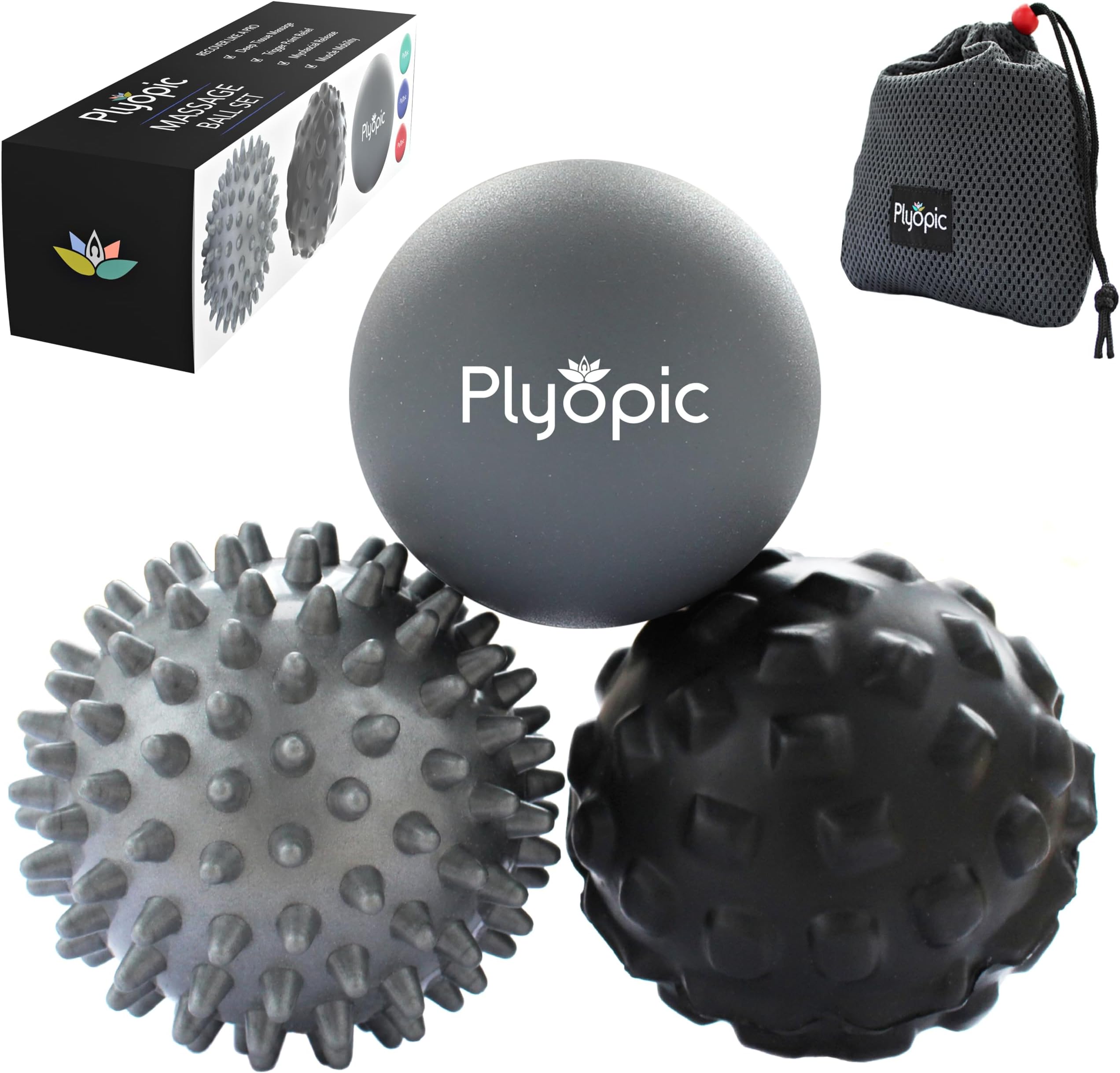 Amazon.com: Logest 4-Piece Set Foot Massage Ball - for Trigger Point ...