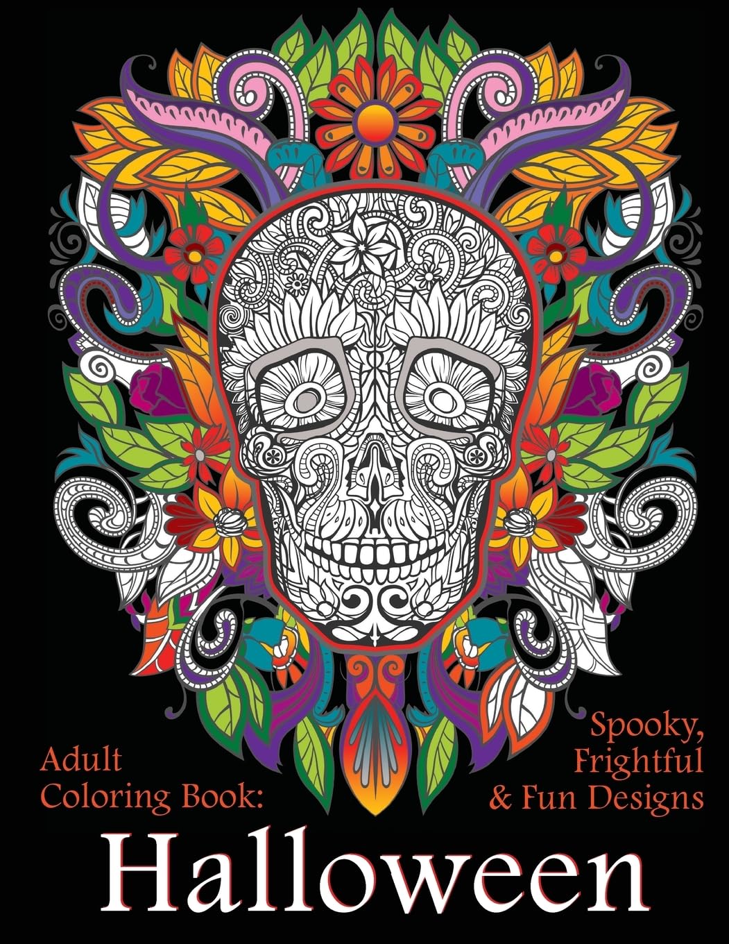 Amazon.com: Adult Coloring Book: Halloween: Spooky, Frightful & Fun ...