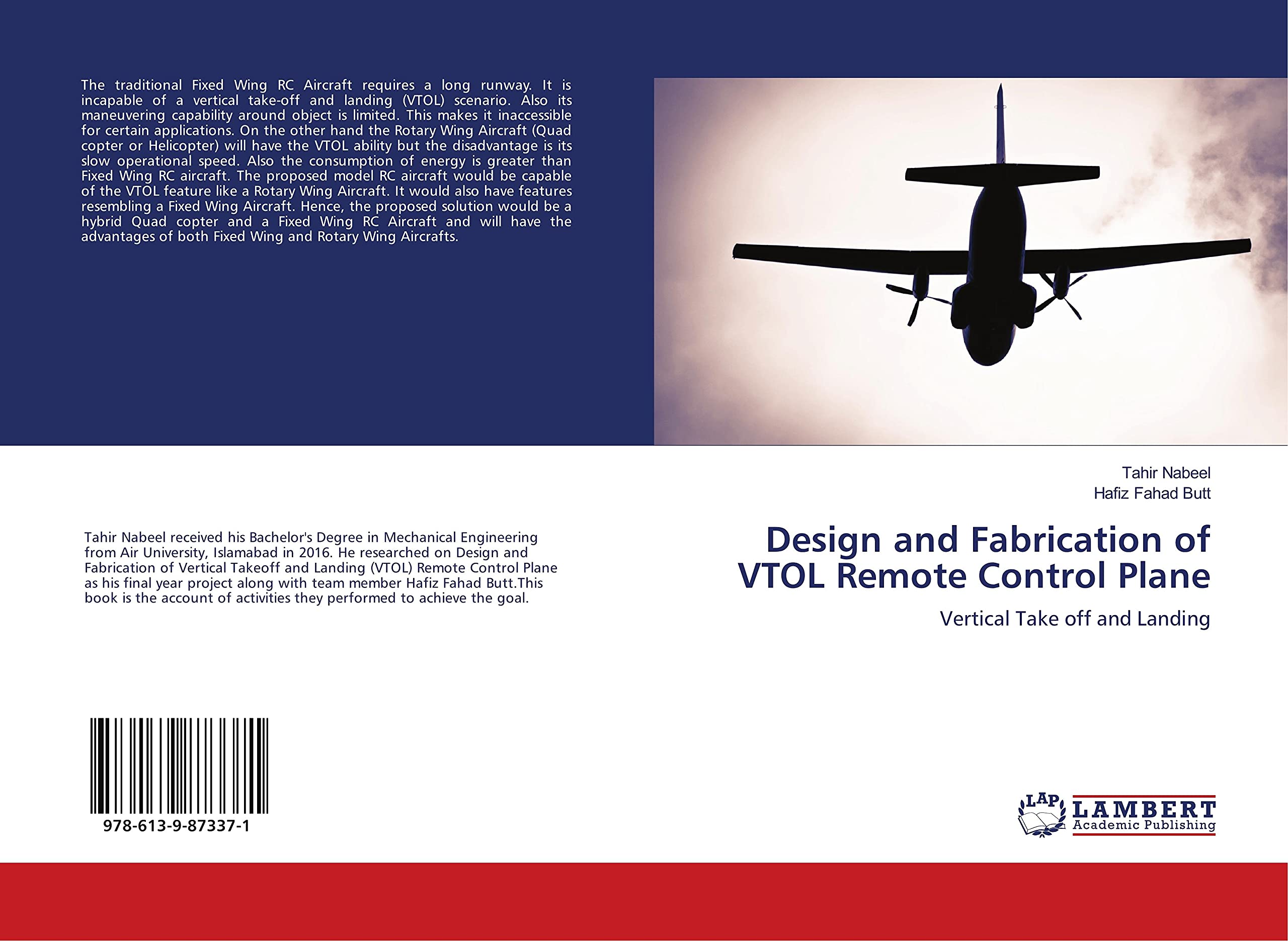 Design And Fabrication Of Vtol Remote Control Plane Vertical Take ...
