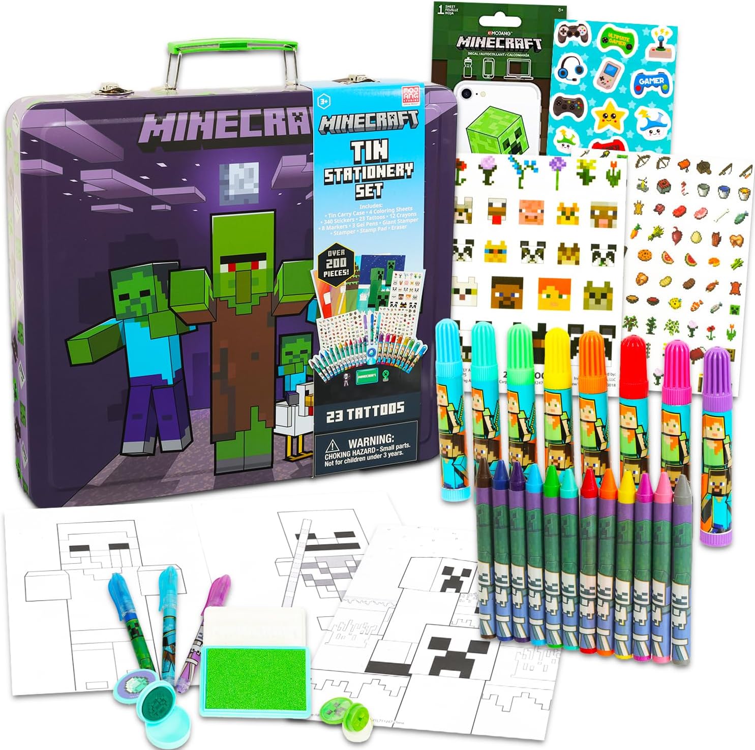 Amazon.com: Minecraft Coloring Set for Kids - Bundle with Minecraft ...