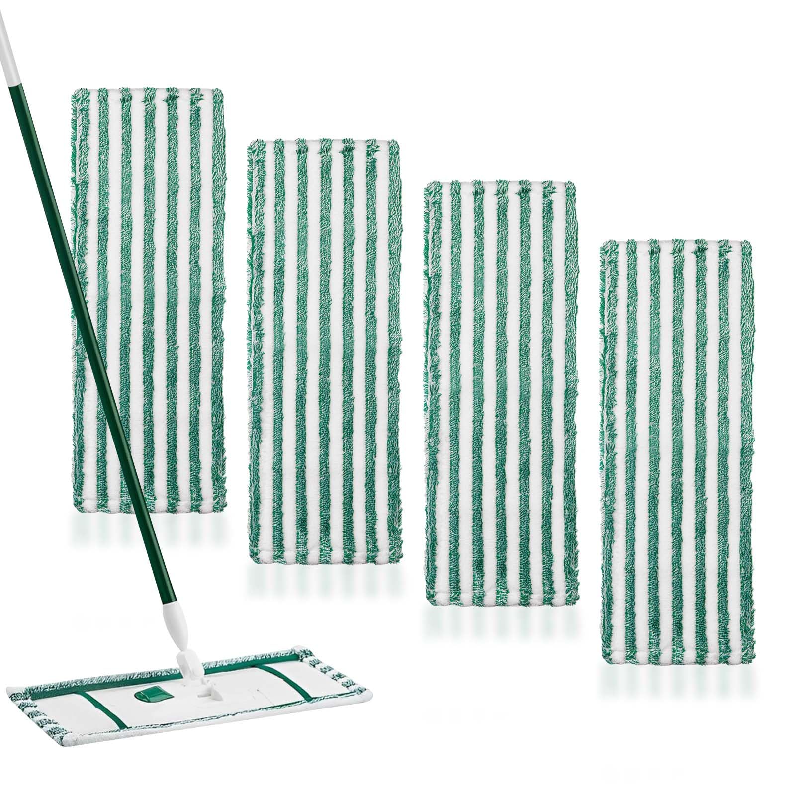 Amazon.com: ZVJV 4 Pack Microfiber Floor Mop Refills for Libman Dust Mop, Wet & Dry Pads for ...