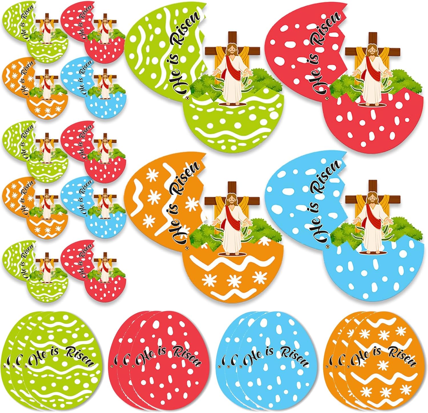 Amazon.com: Frienda 28 Set Religious Easter Crafts Christian Craft ...