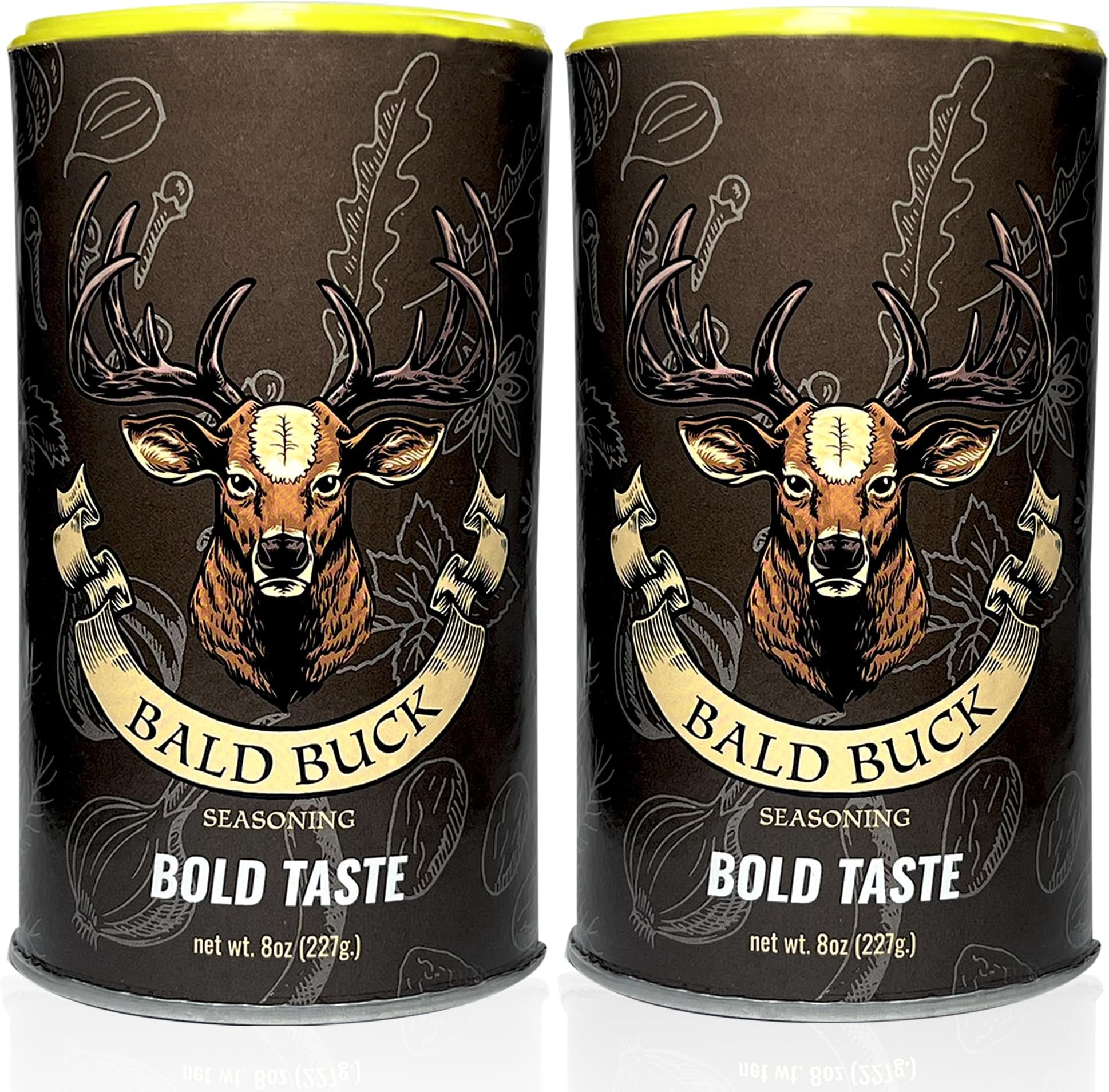 Amazon.com : Bald Buck Seasoning Bold Taste (2 Pcs, 8 Oz) |Rib Rub BBQ ...