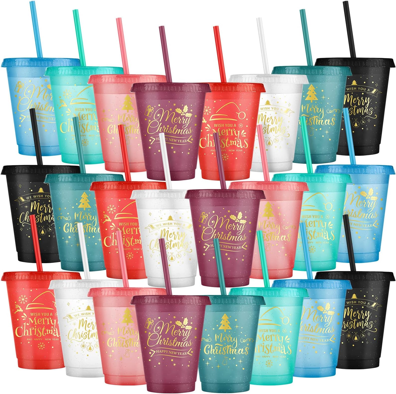 Amazon.com | Sieral Cups with Straws and Lids Kids Tumbler with Straw ...