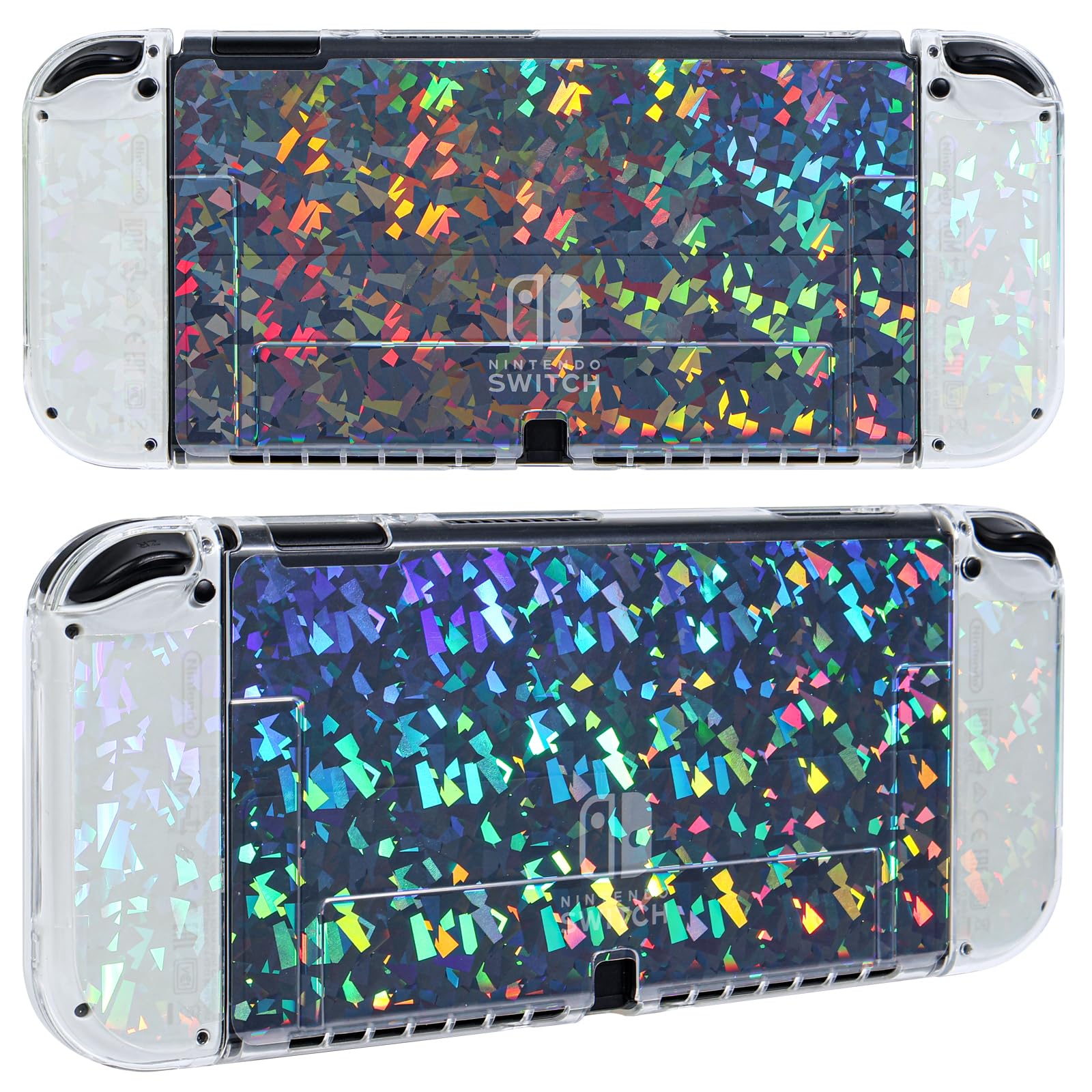 Amazon.com: DLseego Clear Glitter Protective Case for Switch OLED ...