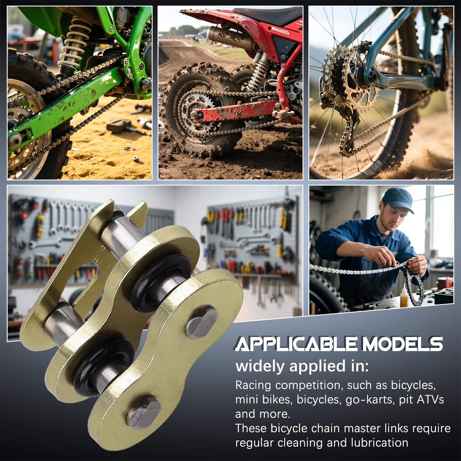 Snapklik.com : 520 Chain Master Link O Ring Connecting Link Heavy Duty ...