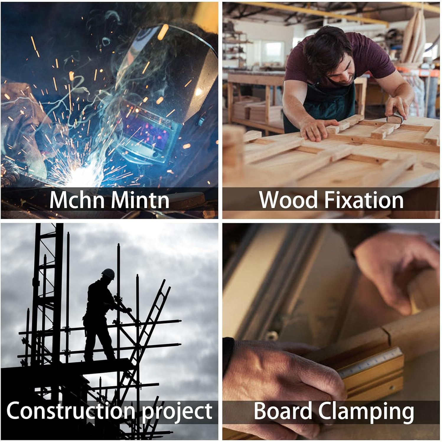 6 Pieces C-Clamp Stainless Steel, Small Clamps Mini C Clamps 0.79 Inch ...