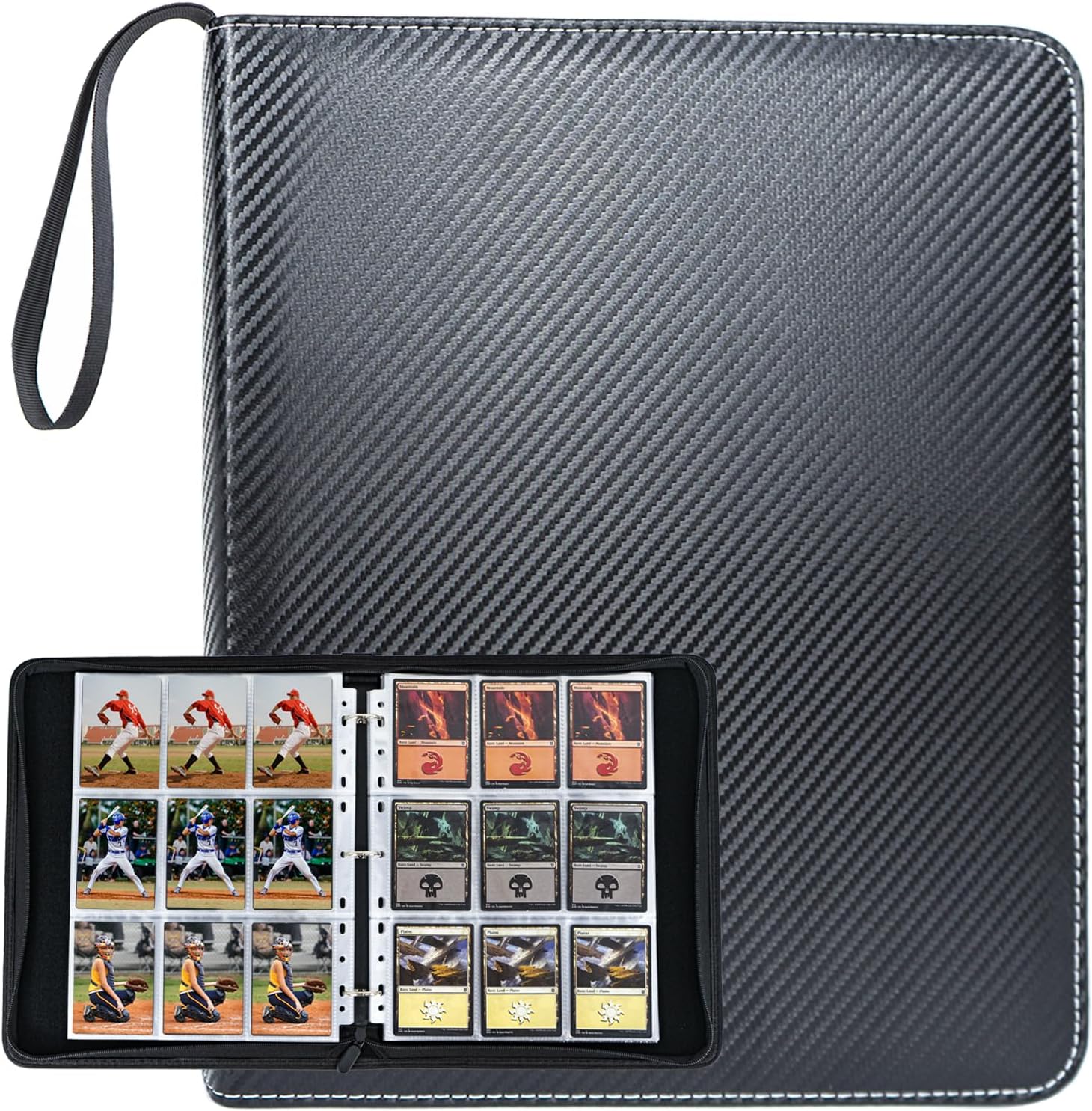 Amazon.com: 9 Pocket Trading Card Collection Book, Binder Card Album ...