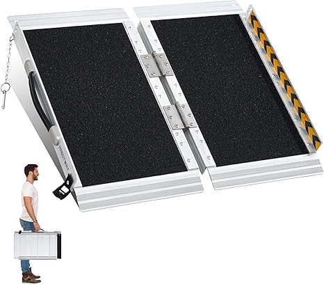 Amazon.com: HABUTWAY Portable Wheelchair Ramp 2Ft,Non-Skid Handicap ...