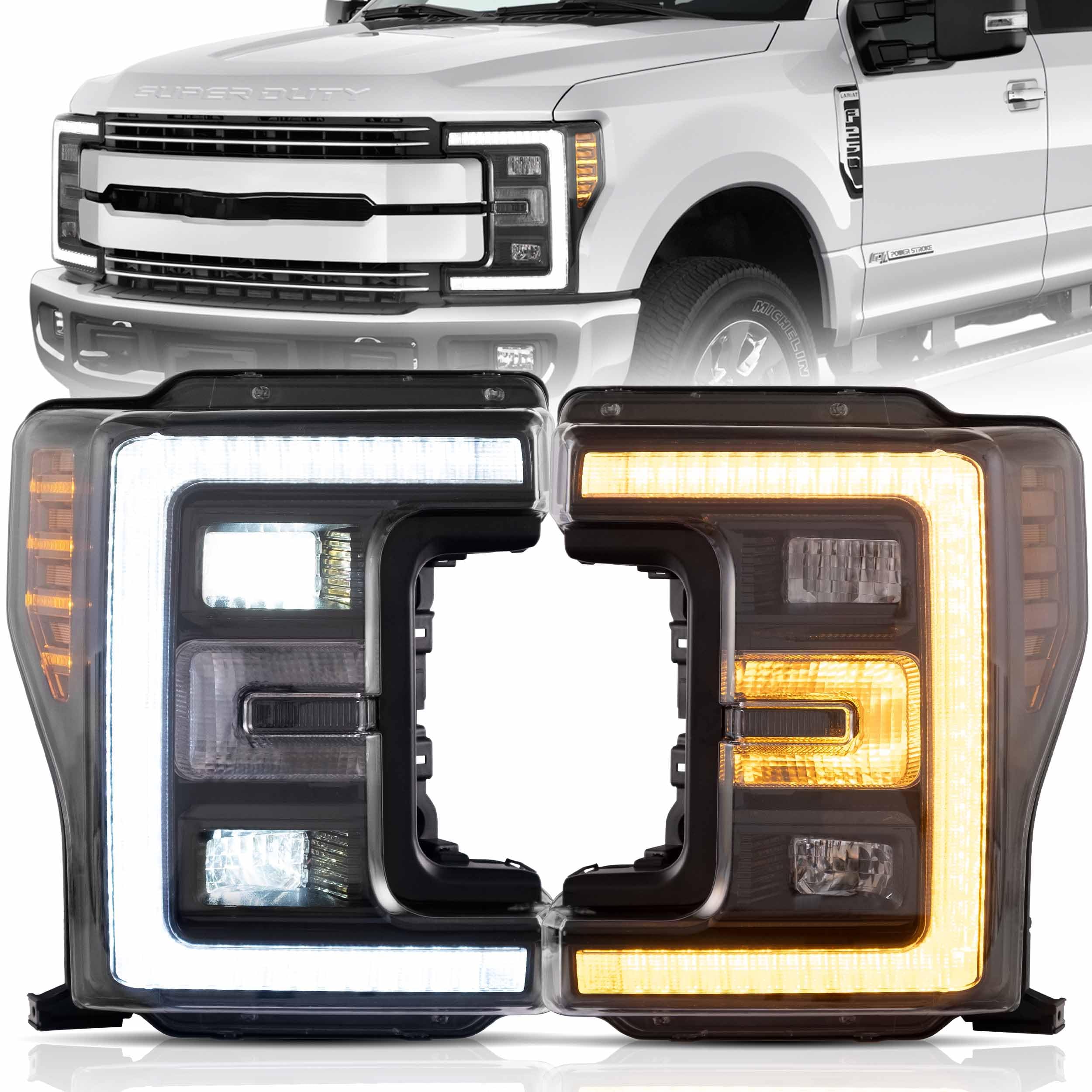 Headlights Assembly Driver Side Halogen Headlight Assembly - Compatible ...