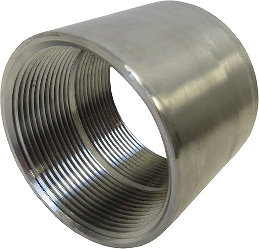 Amazon.com: 2 Inch NPT Stainless Steel Straight Coupling, 304 SS, Class ...